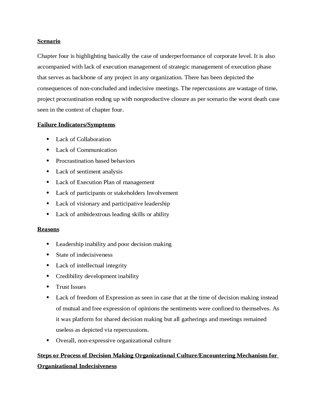 Decision Making In Business Docsity