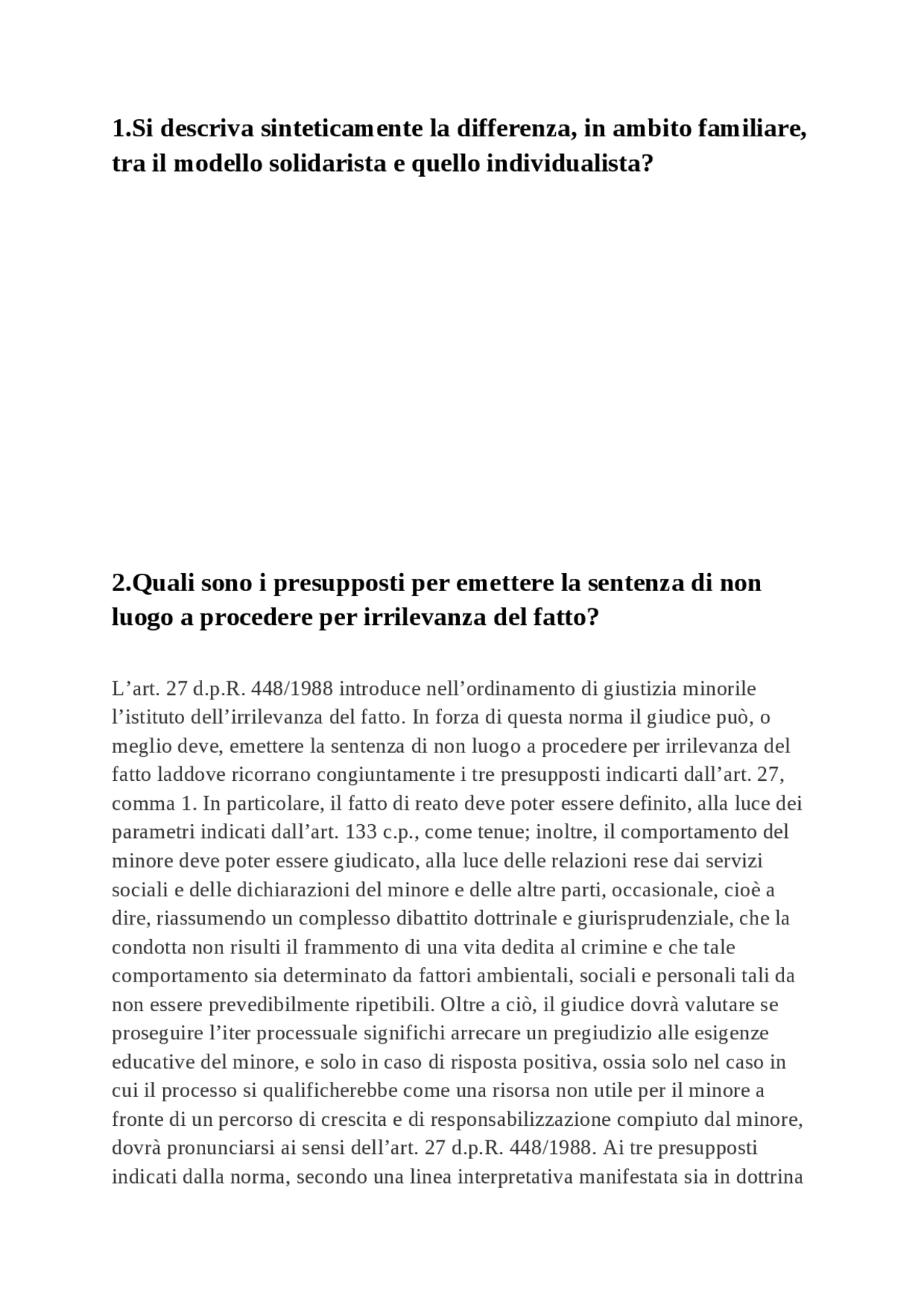 Aperte Diritto Minorile Dispense Di Diritto Docsity