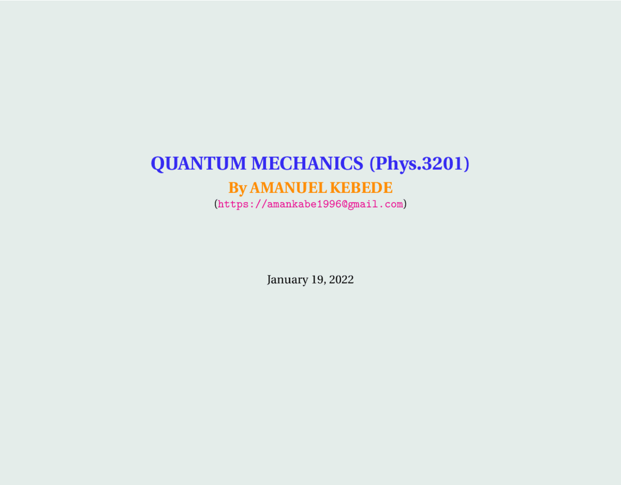 Quantum Angular Momentum Docsity
