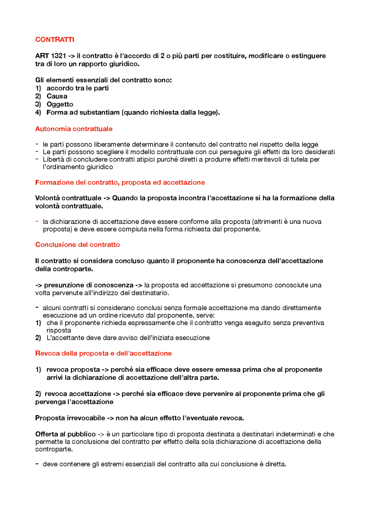 Contratto Tutti I Caratteri Docsity