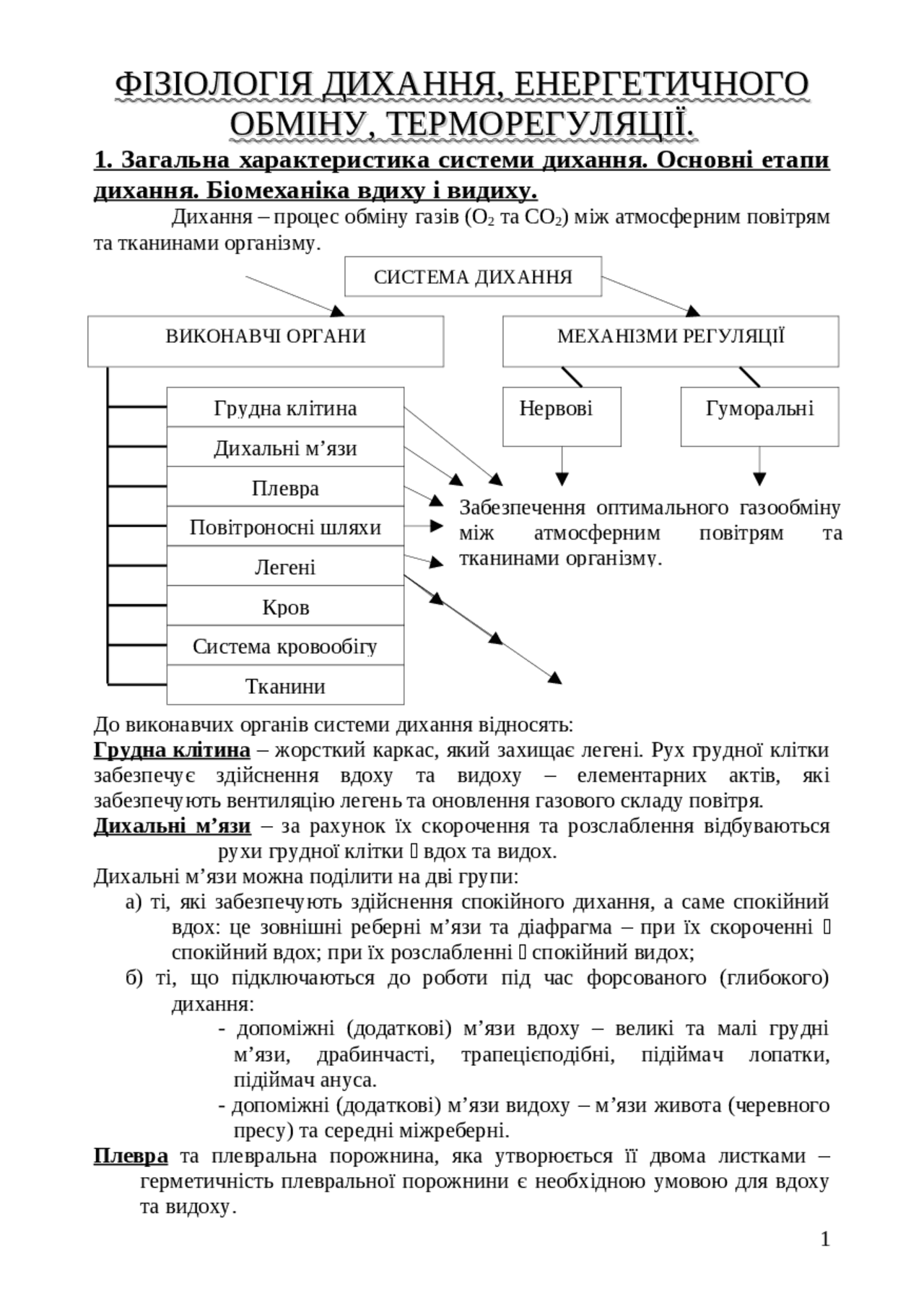 Нормальная физиология дыхания Docsity