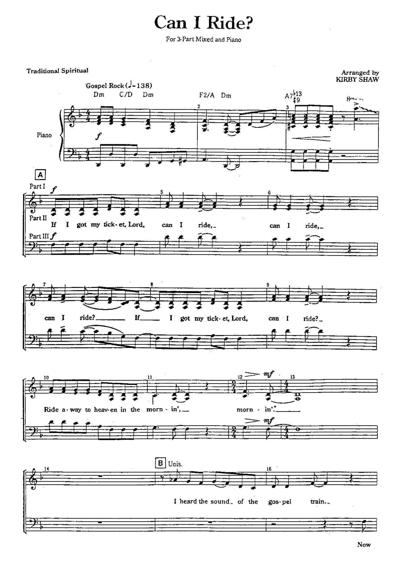 Partitura Musicale Per Coro Docsity