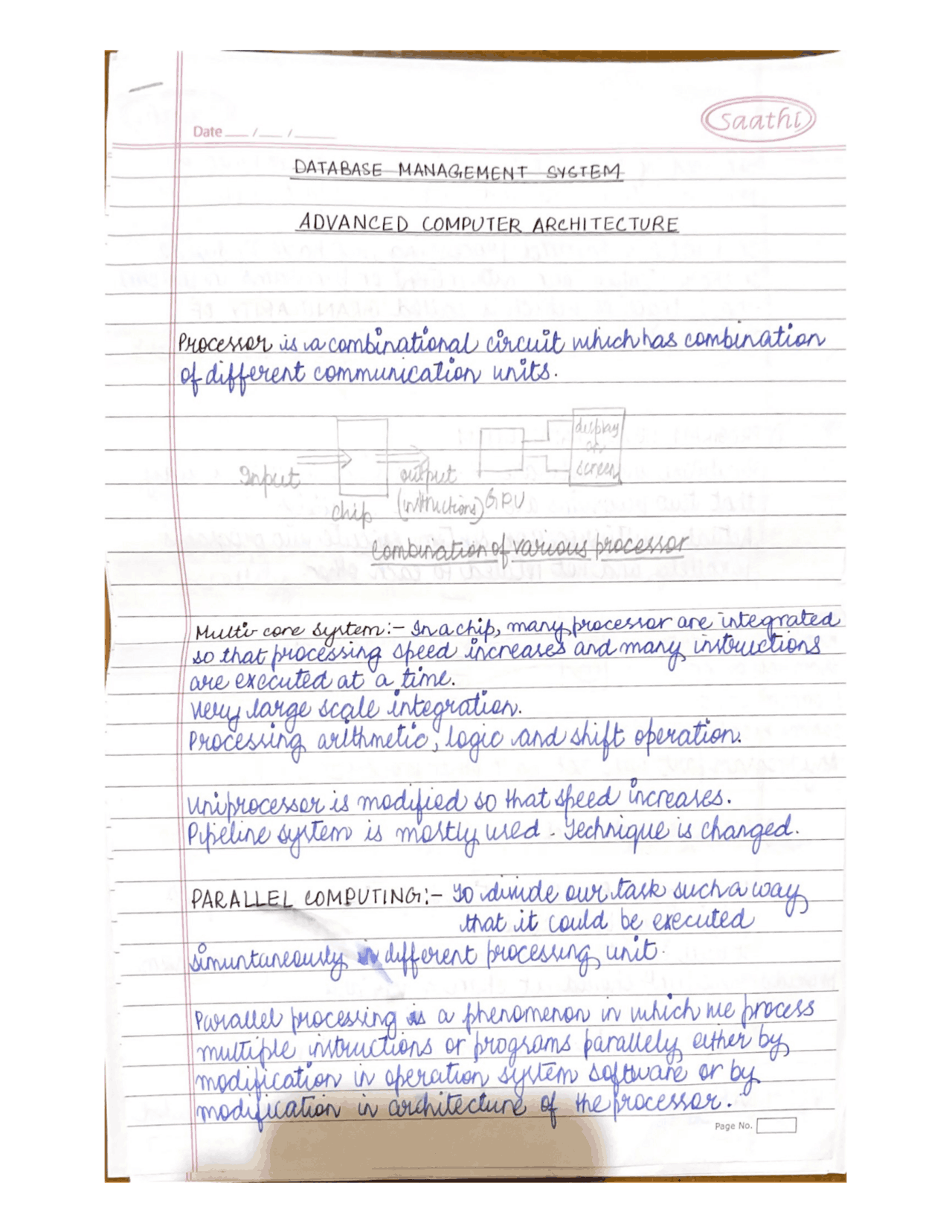Computer architecture(ACA) initial notes UIET Kanpur - Docsity