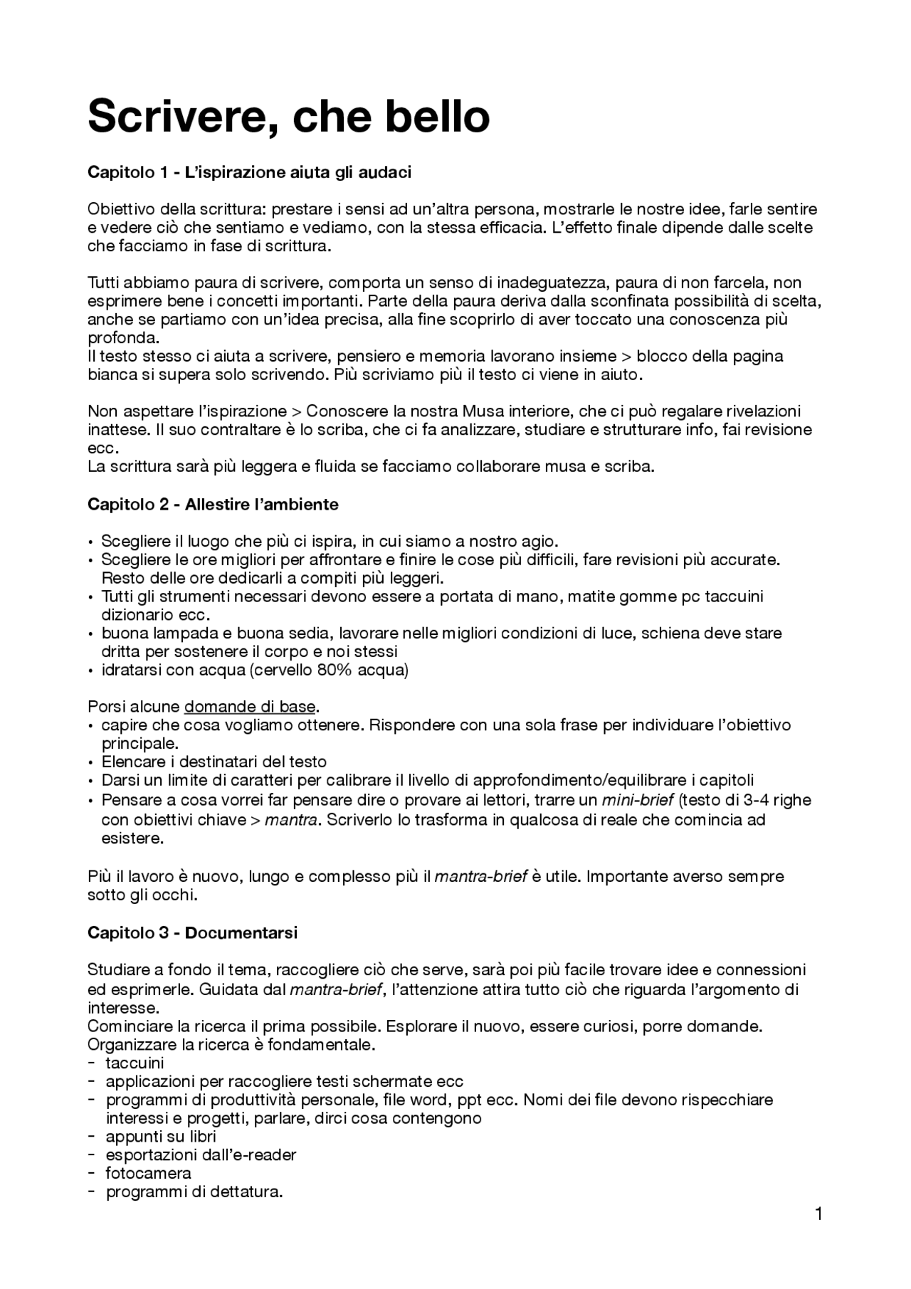 Riassunto Libro Scrivere Che Bello Docsity