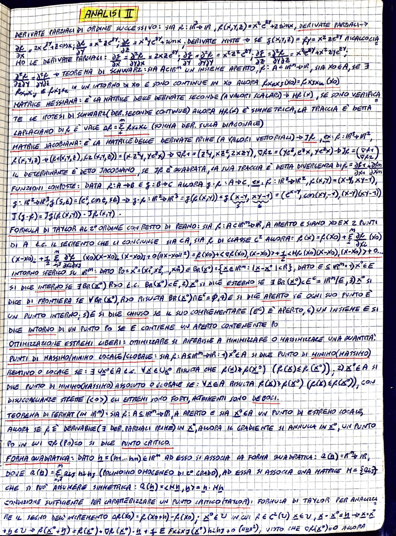 Appunti Analisi 2 Ingegneria Informatica Univaq Docsity