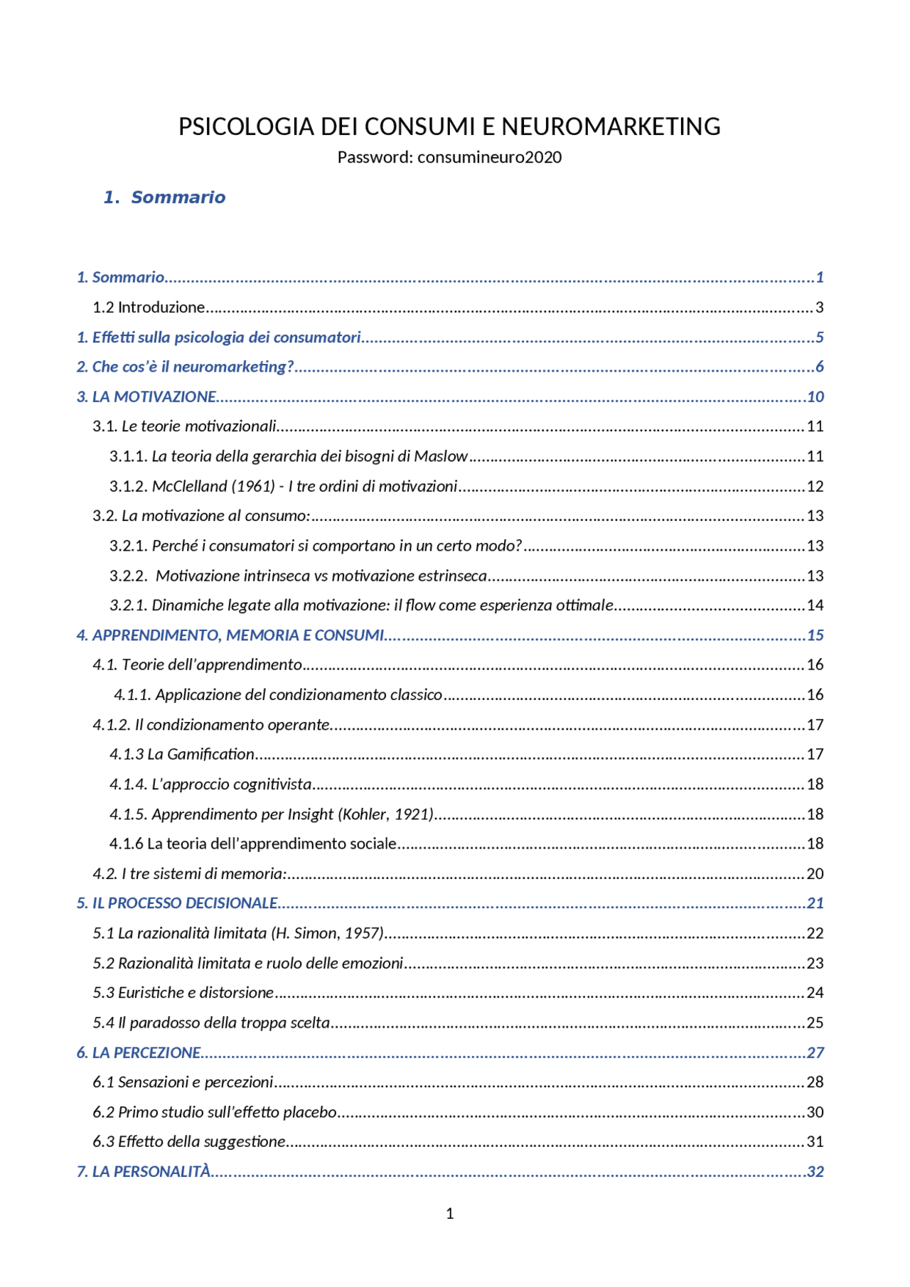 Psicologia Dei Consumi E Neuromarkeing Docsity