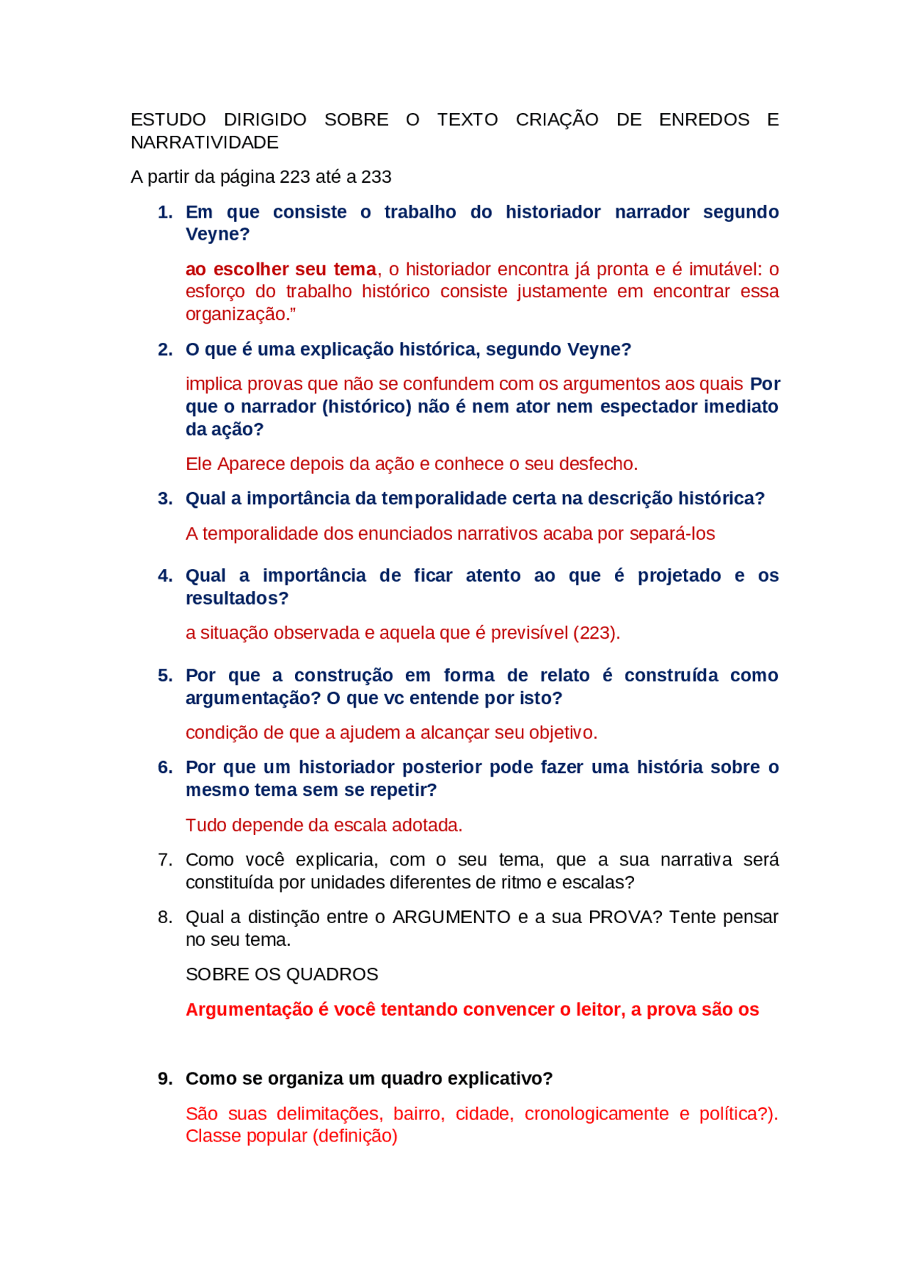 Estudo dirigido metodo e escrita - Docsity