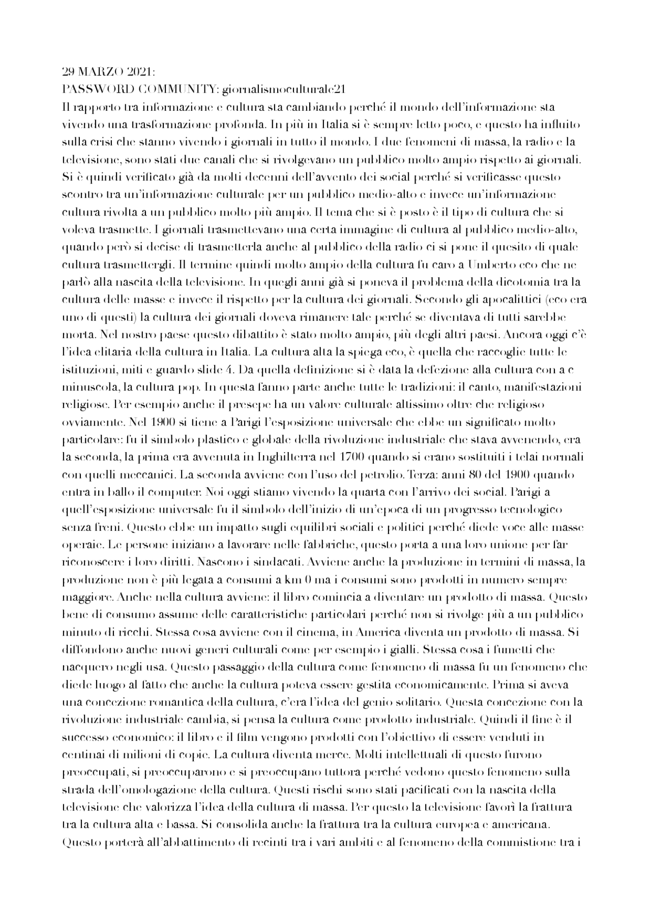 Appunti Editoria Lezioni Docsity