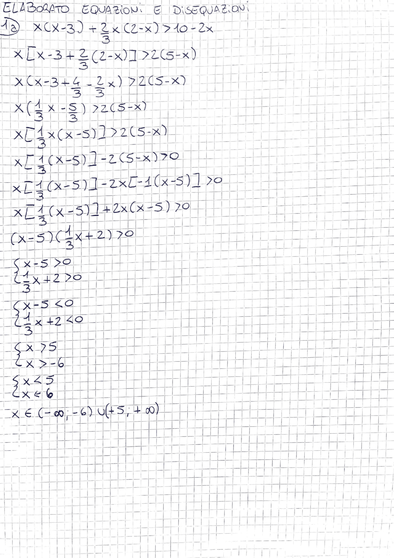 Elaborato Analisi 1 Voto 2 Punti Docsity