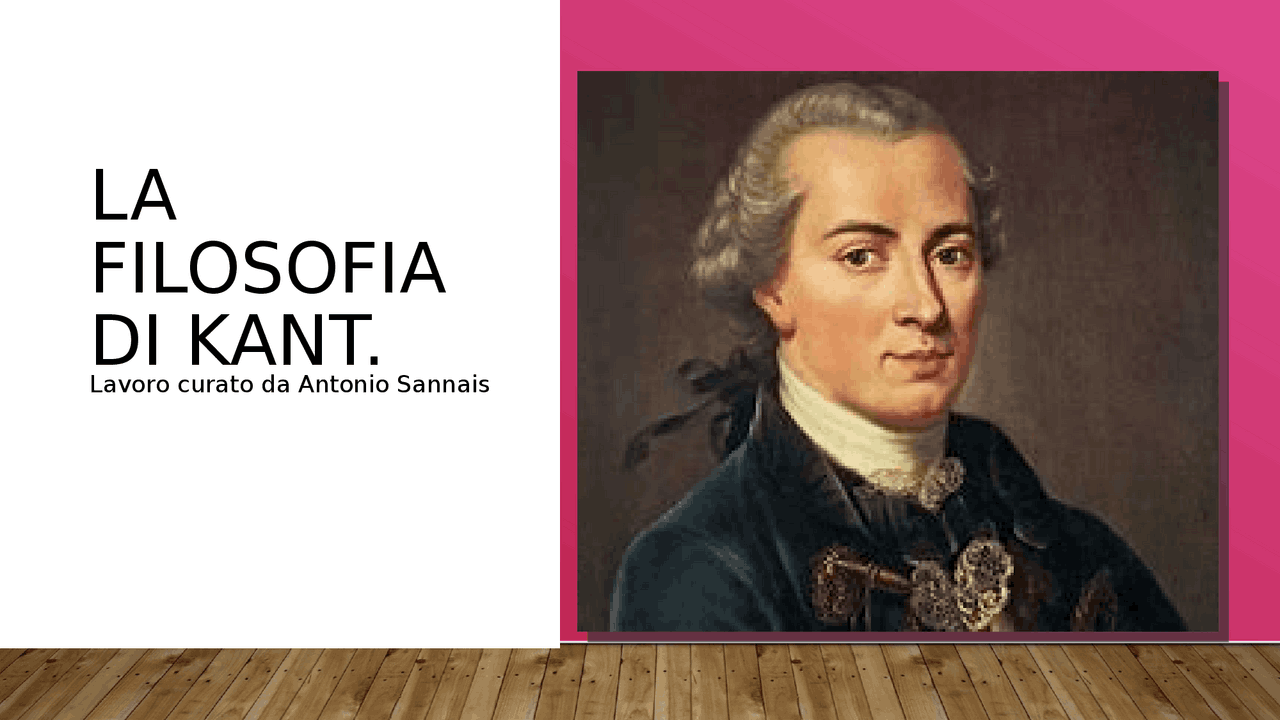 La filosofia di Kant - PowerPoint - Docsity