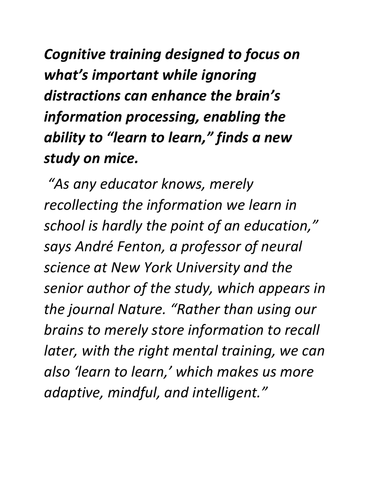 How do we learn to learn. New research offers an education | Schemes ...