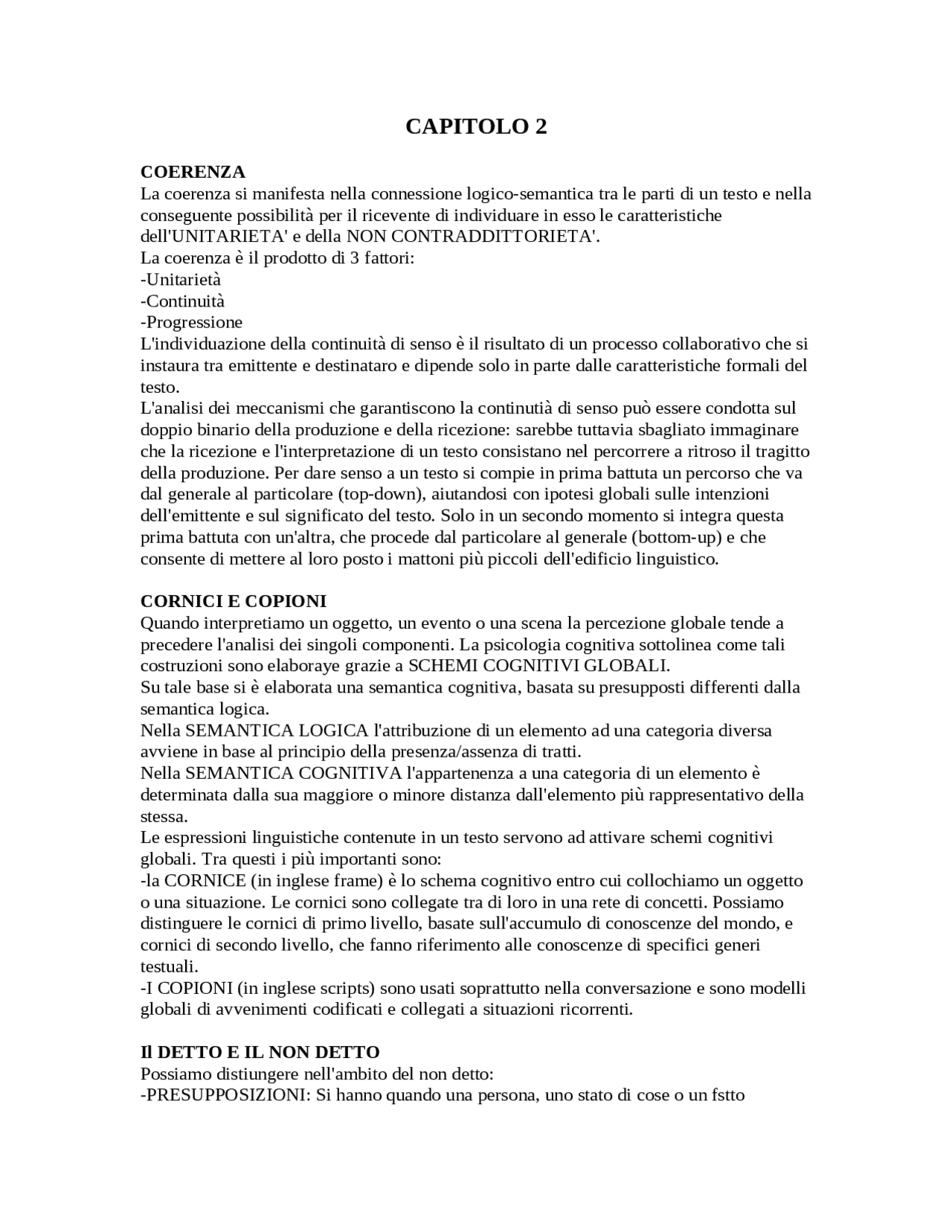Analisi Testuale Italiano Docsity