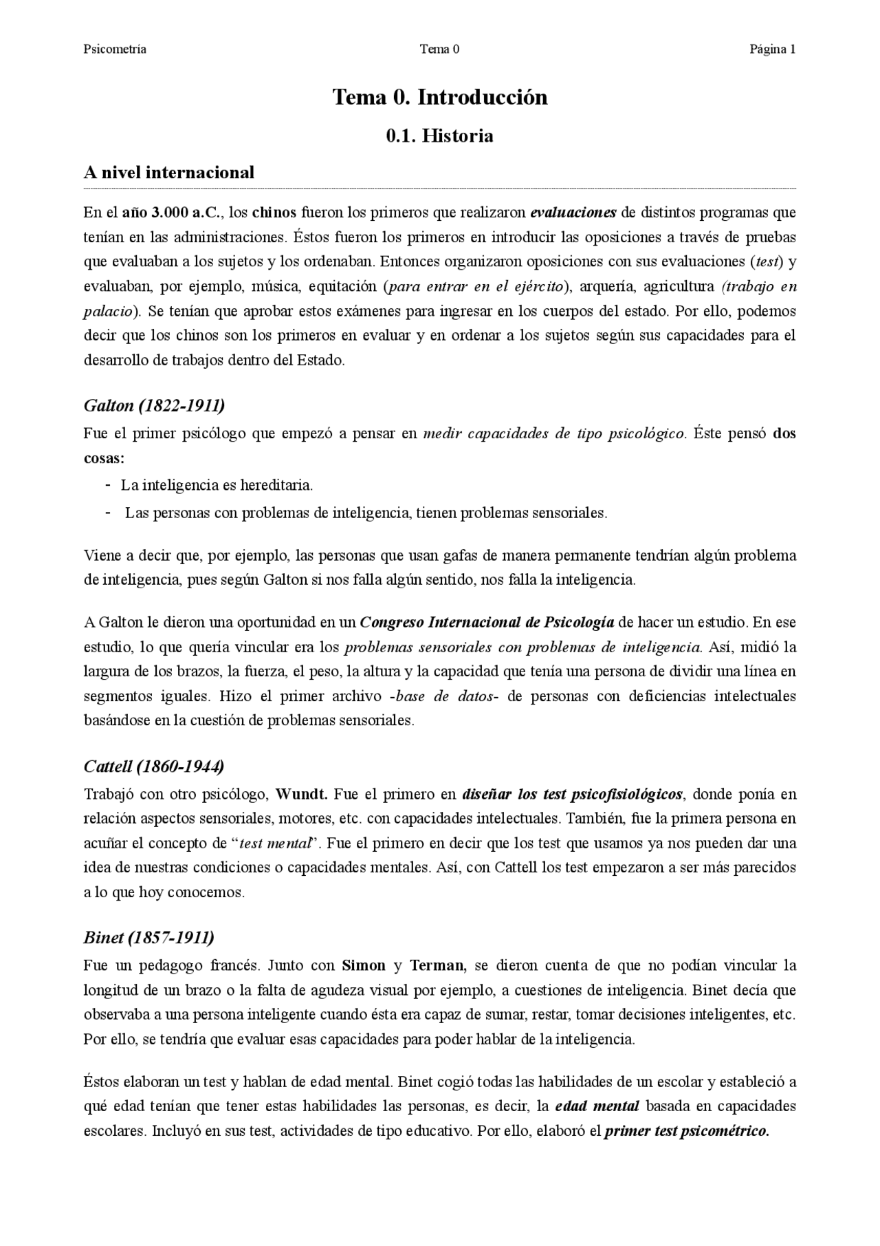 Apuntes De Psicometría 3º Docsity