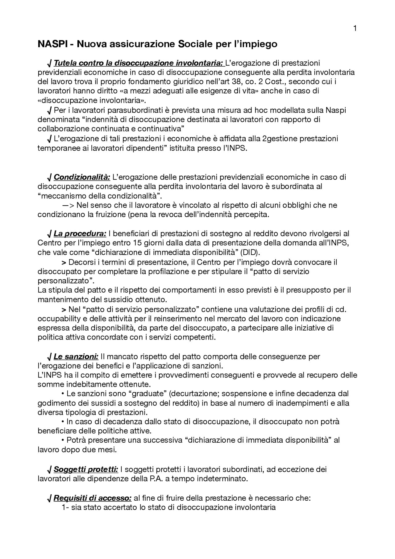 Sintesi Di Alcuni Argomenti Del Manuale Docsity