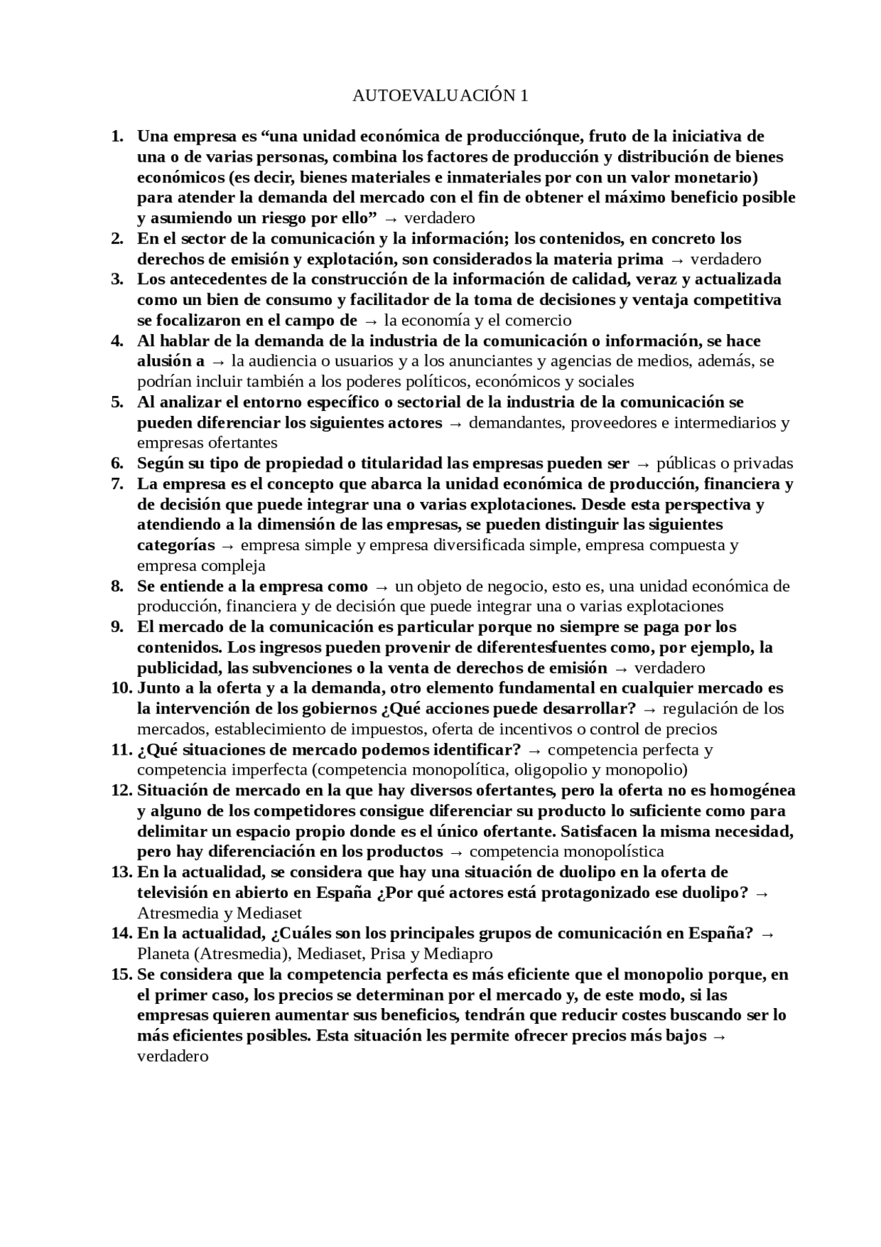 Test De Autoevaluacion 1 Docsity