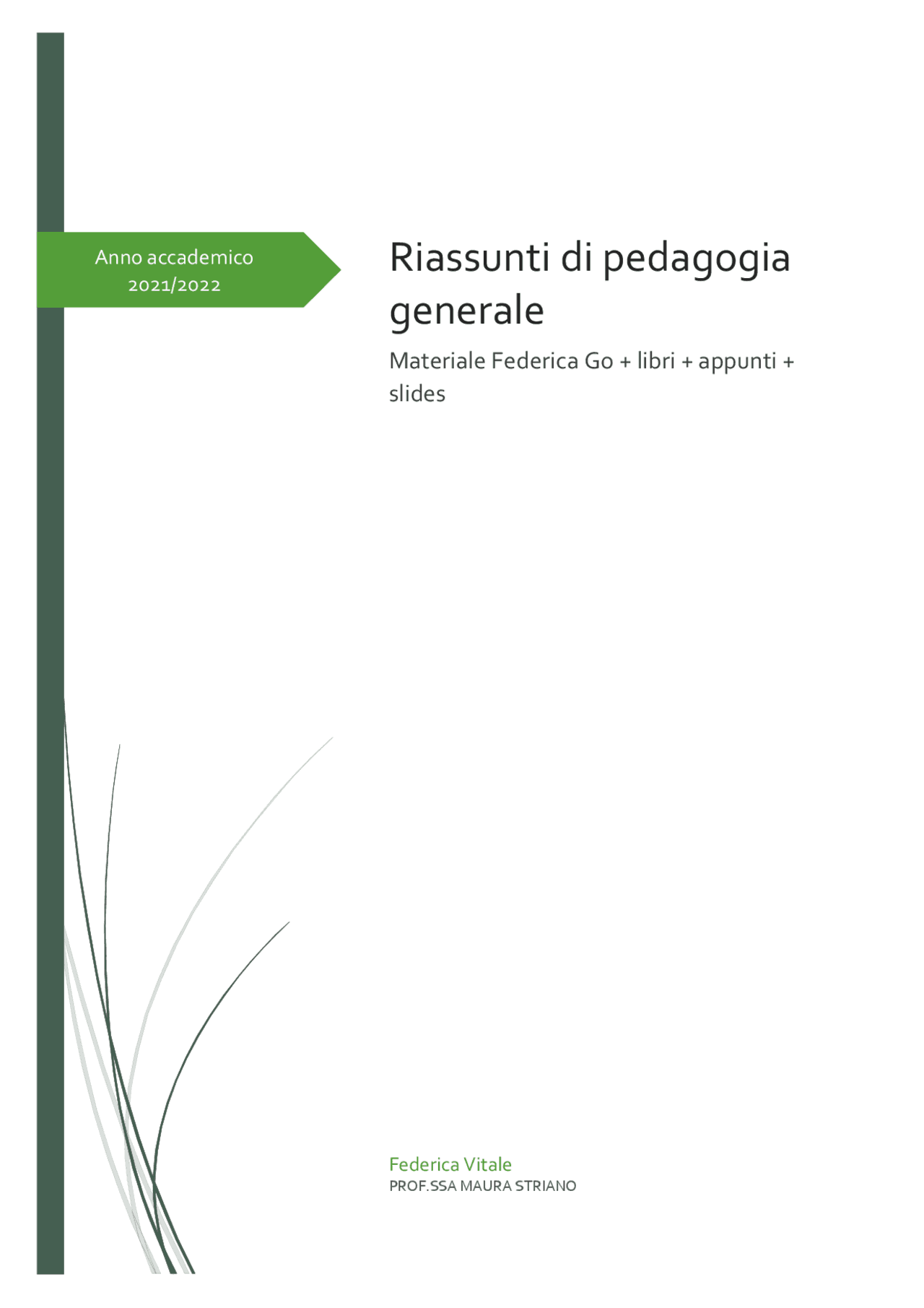 Riassunti Di Pedagogia Generale E Della Devianza Docsity