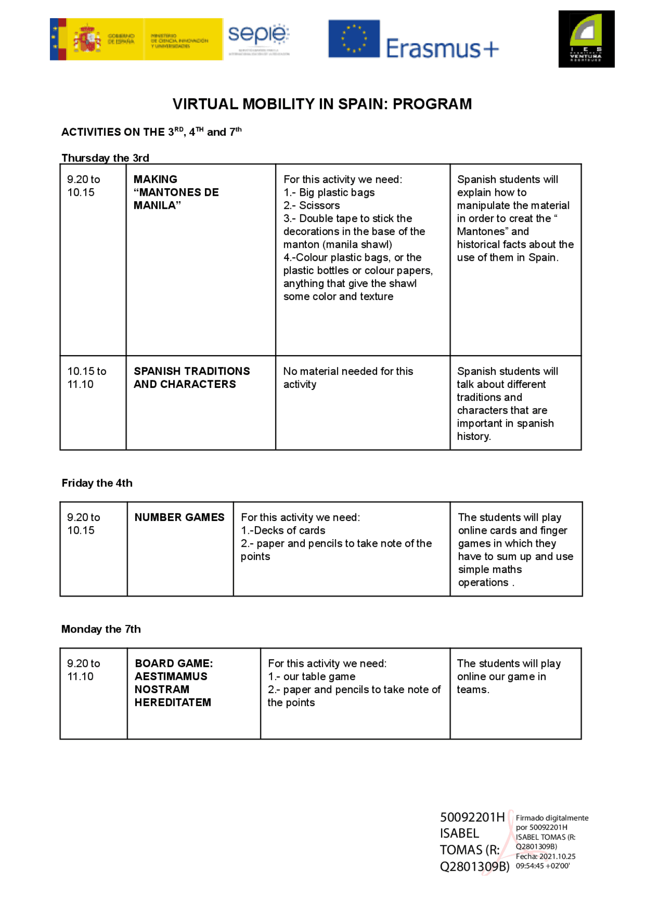 Ejercicios De Ingles Docsity
