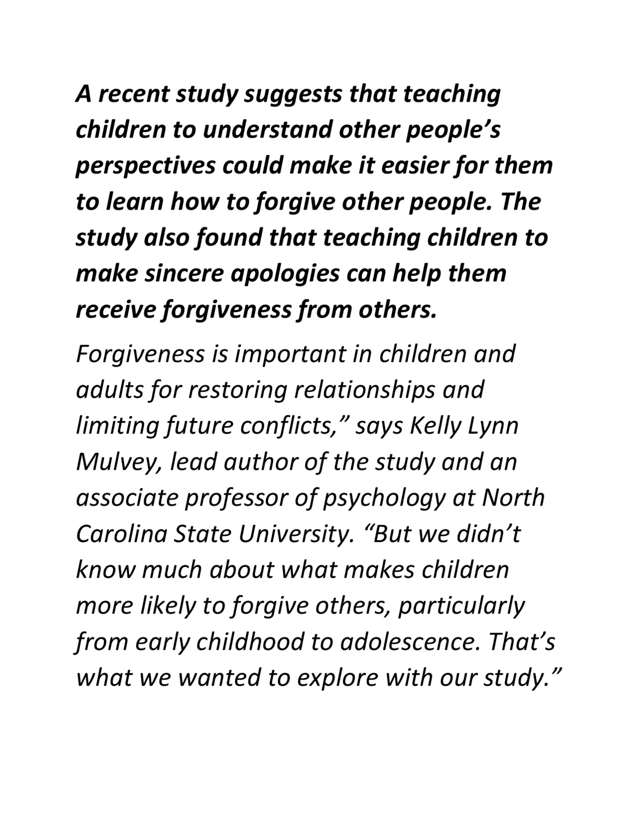 Teaching Children Forgiveness and Perspective-Taking | Schemes and Mind ...
