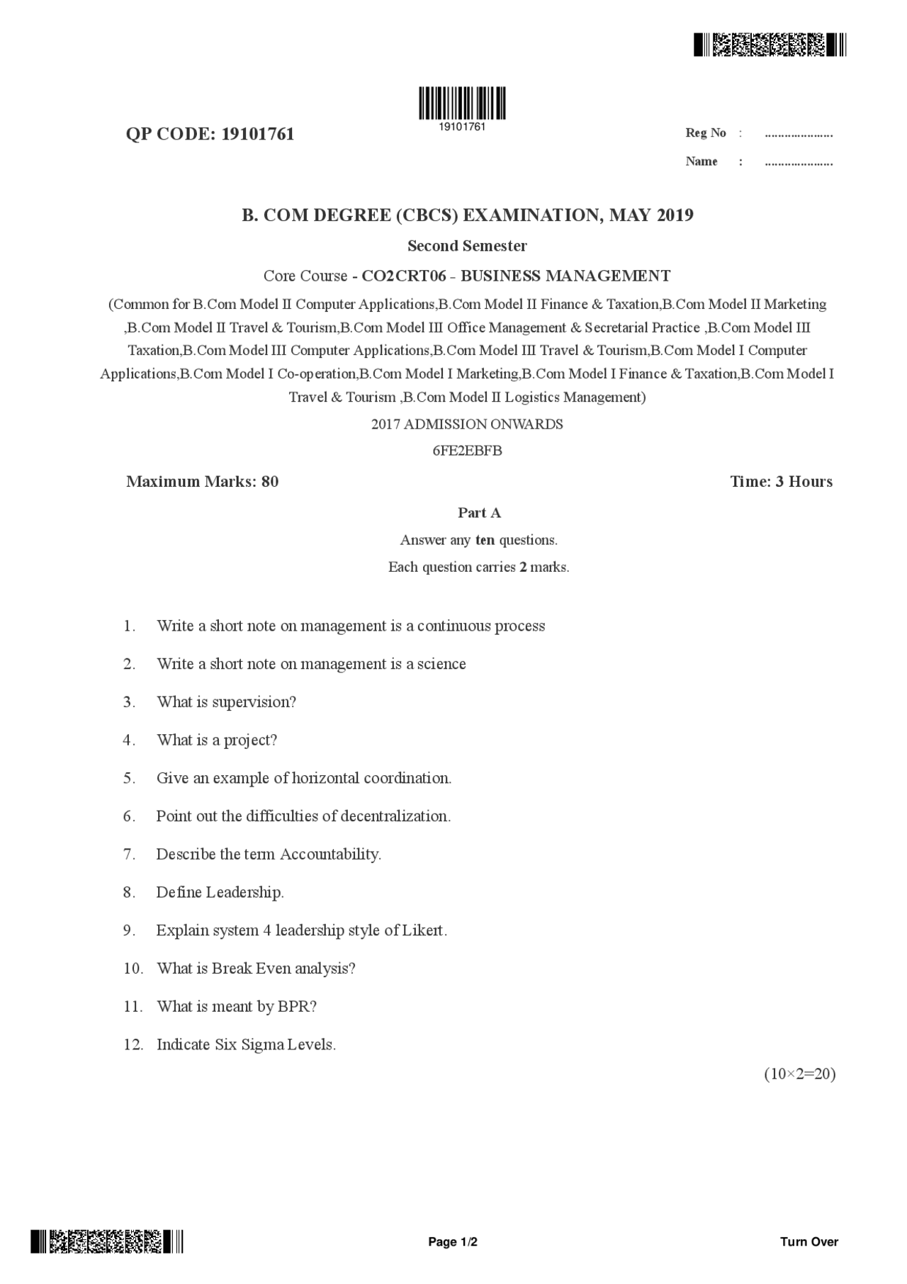 Business Management previous exam question papers | Exams Introduction ...