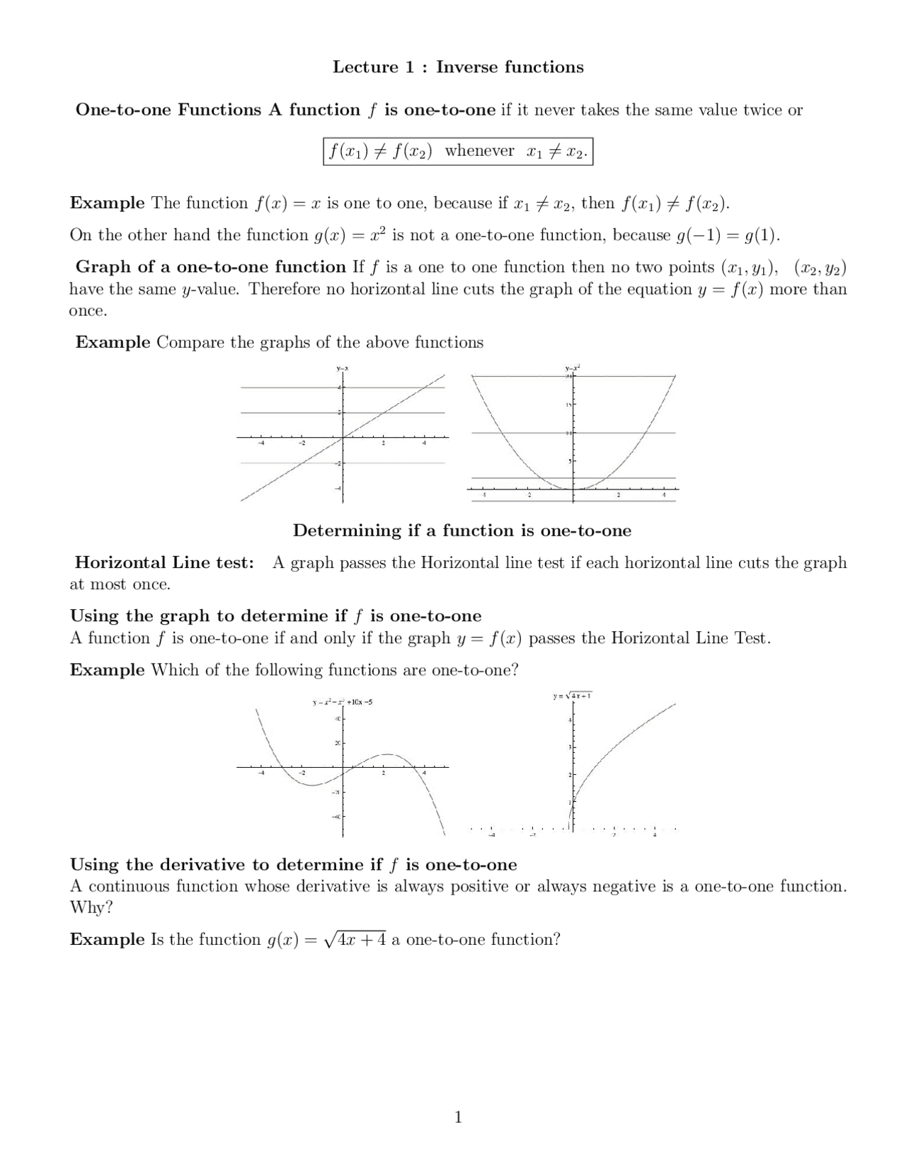 Inverse Functions Composition Docsity