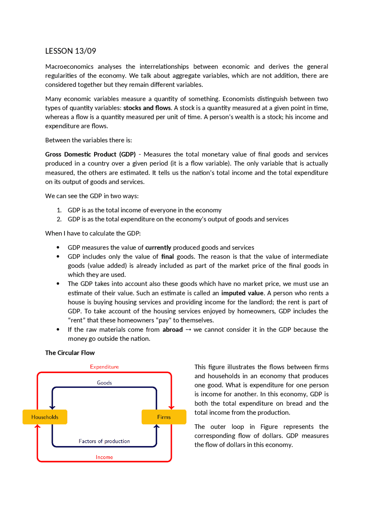 Macroeconomia Introduzione Docsity