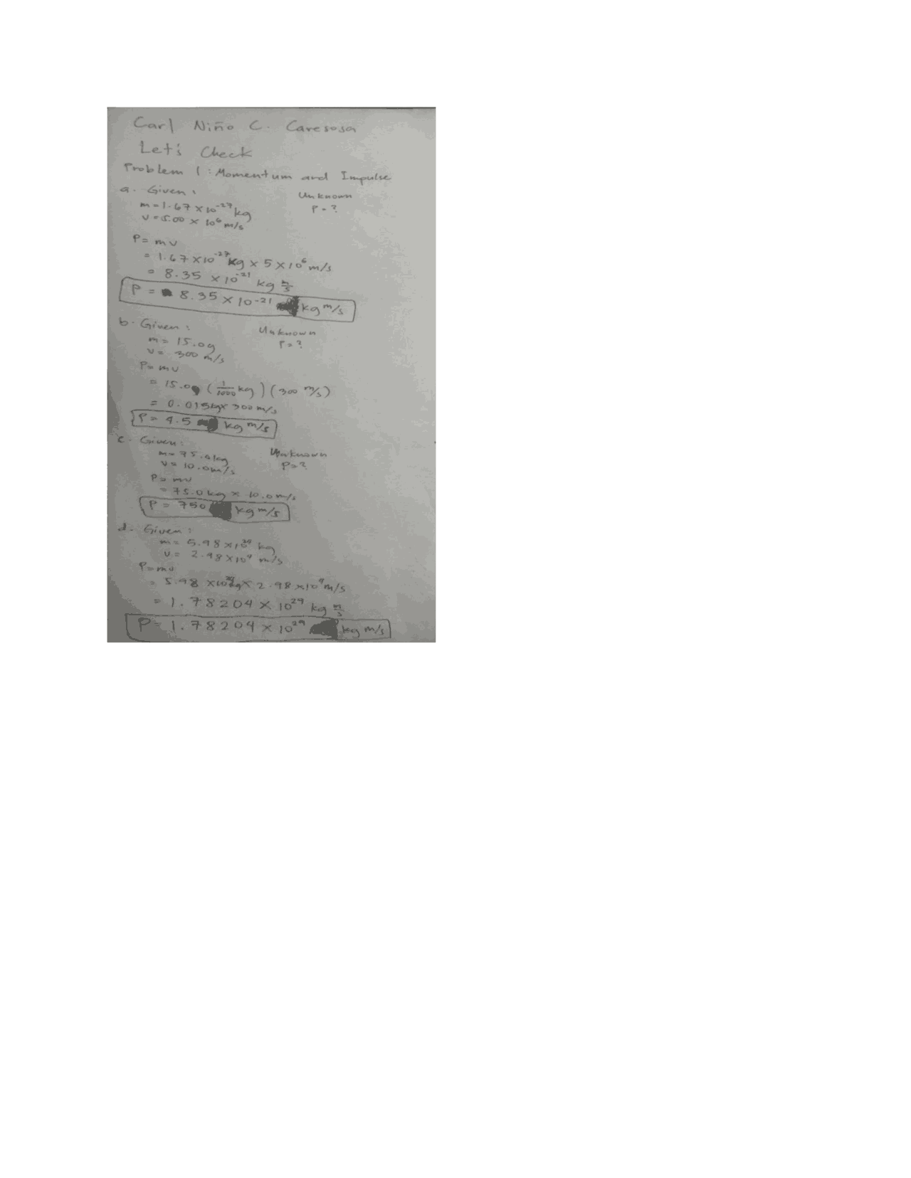 Physics Answers Simple Docsity