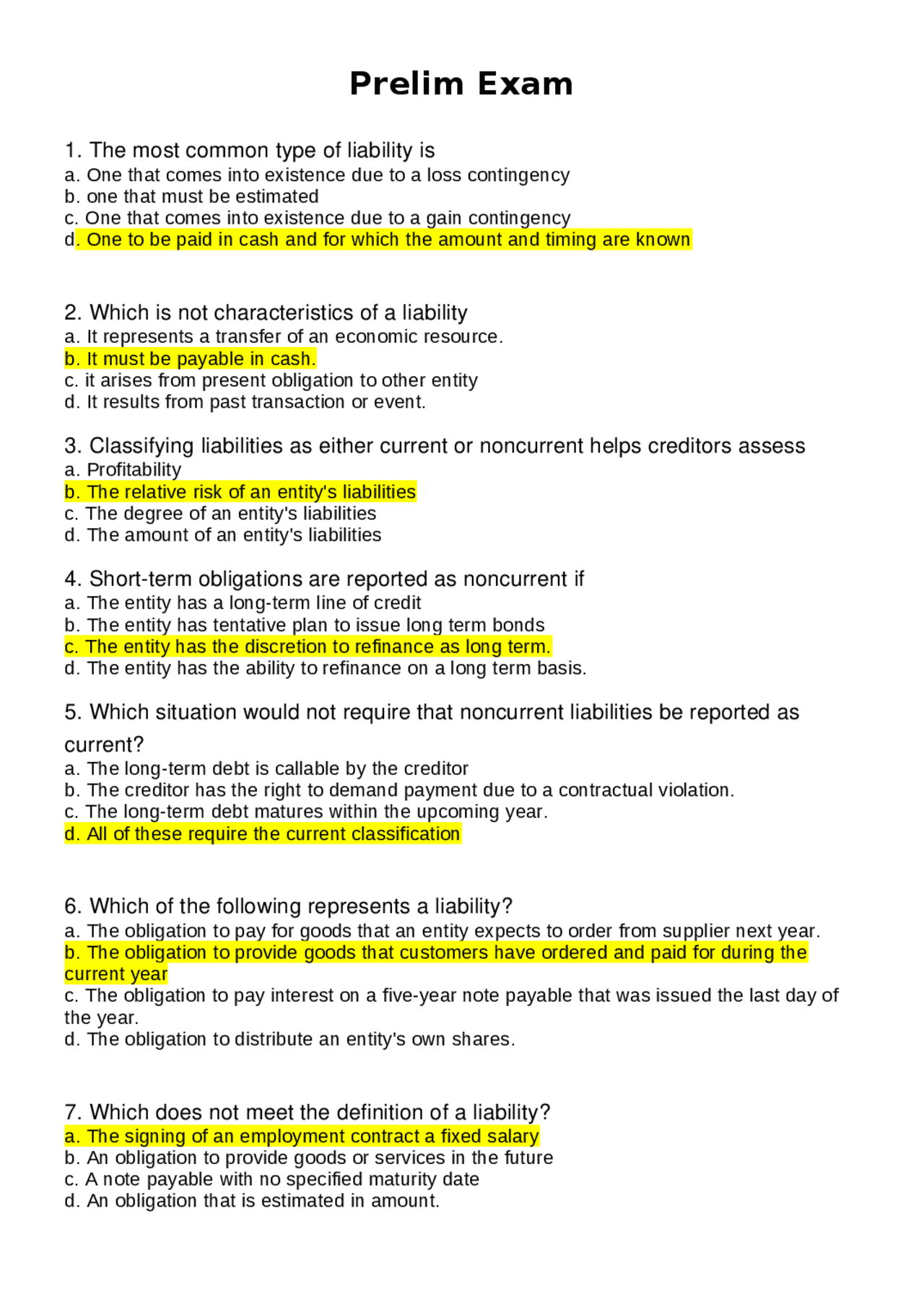 Intermediate Accounting 2 Docsity