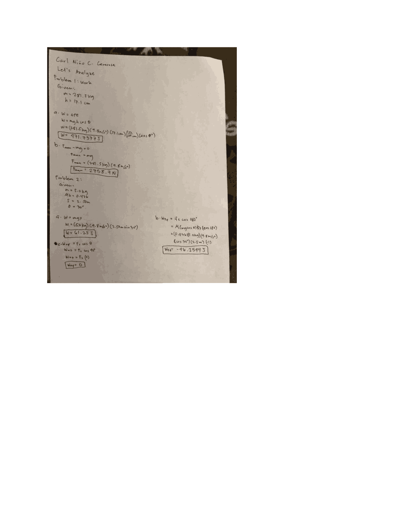 Physics Answers Simple Docsity
