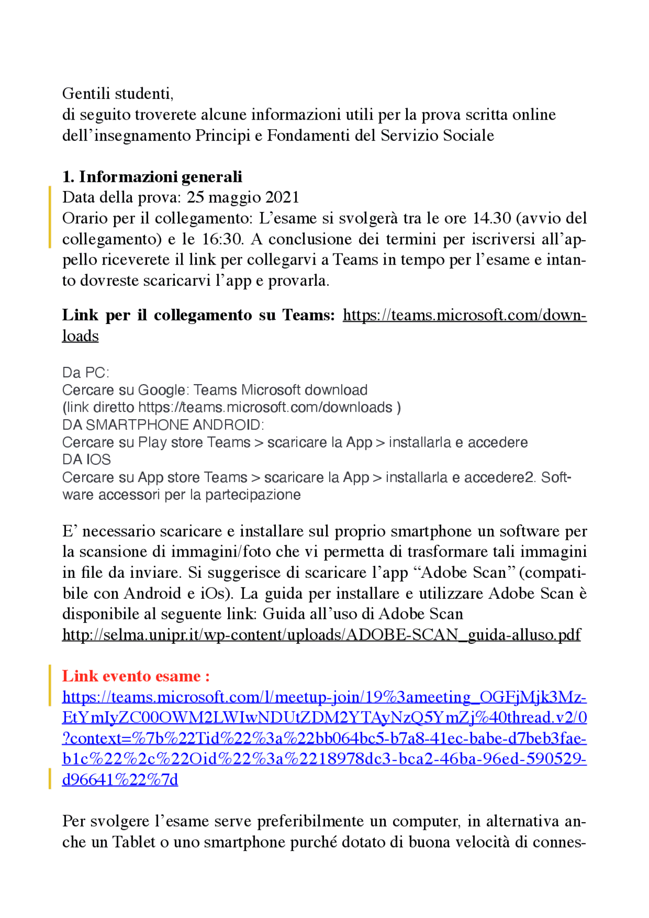 Appunti In Preparazione Allesame Di Procedure Per I Servizi Sociali