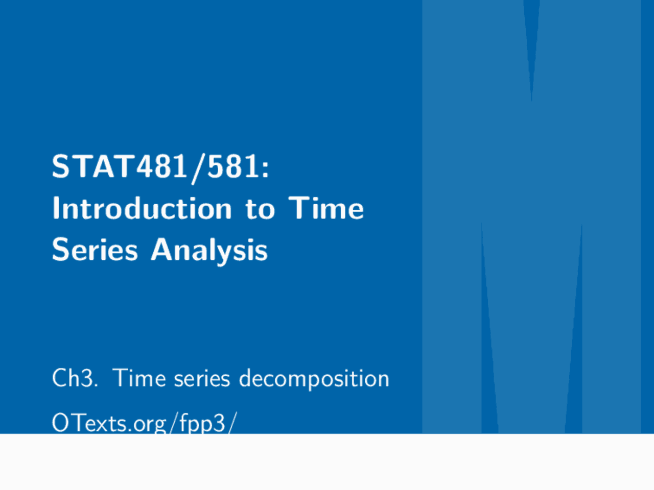 Time Series Decomposition Docsity