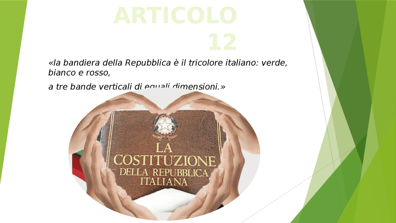 ARTICOLO 12 numero 2 | Schemi e mappe concettuali di Storia | Docsity