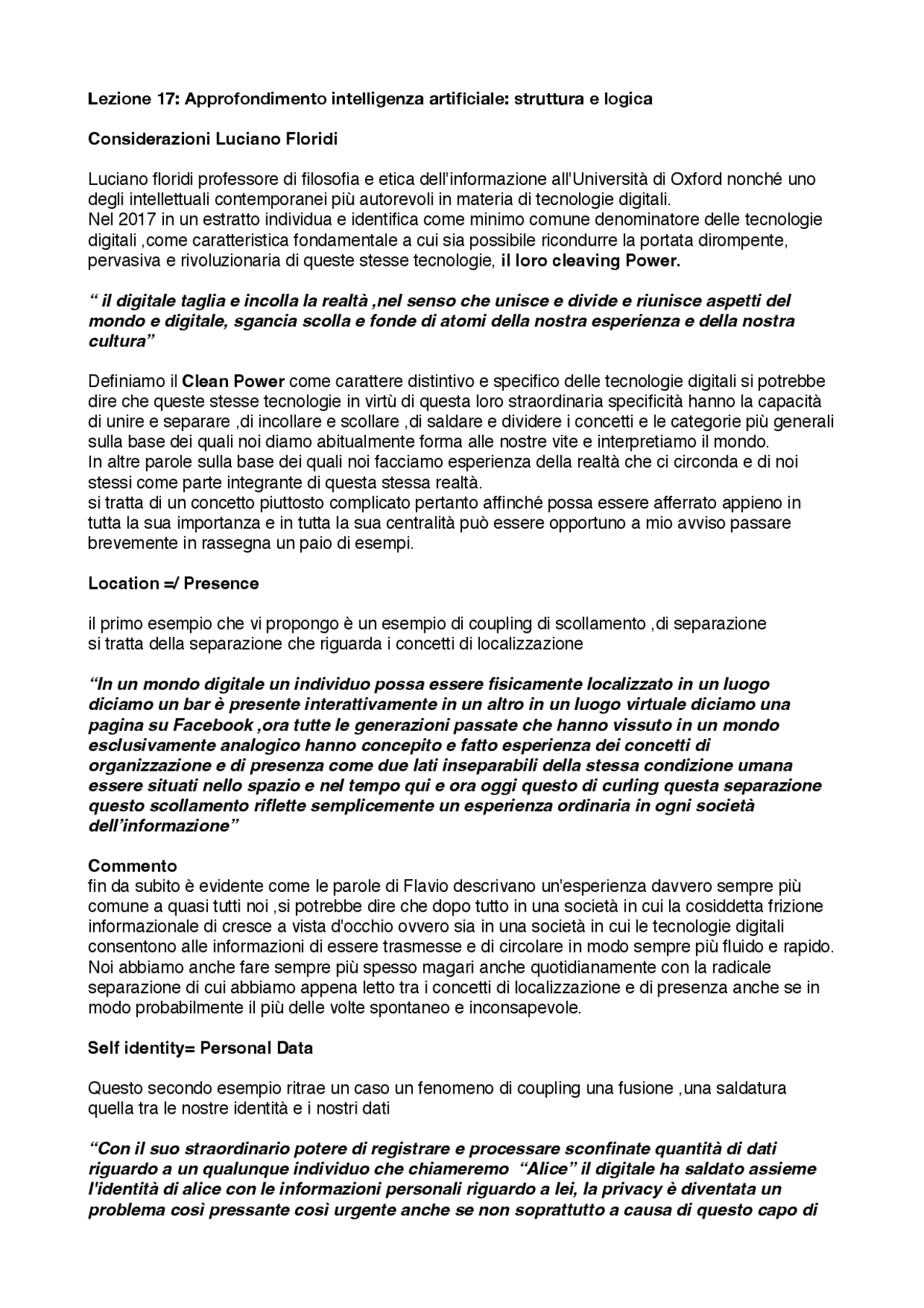 Appunti Lezione 17 Sistemi Informativi Anno 2020 2021 Docsity