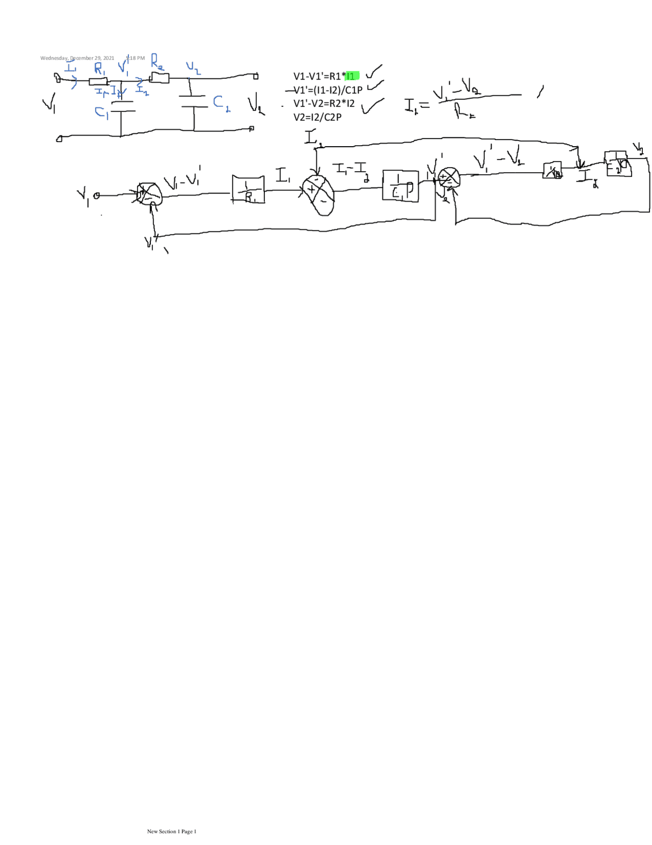 Summary Of Block Diagram Docsity