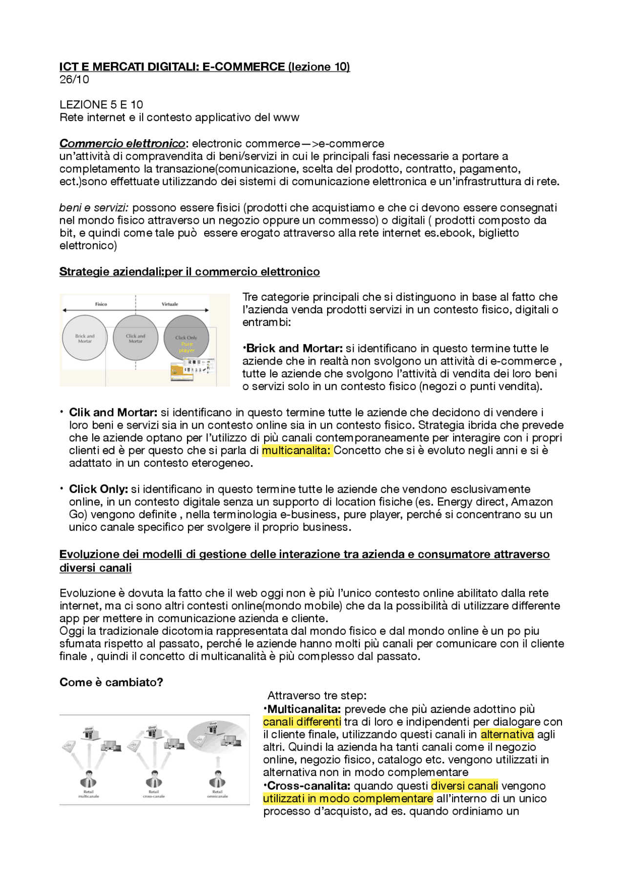 Appunti Lezione 10 Sistemi Informativi Anno 2020 2021 Docsity
