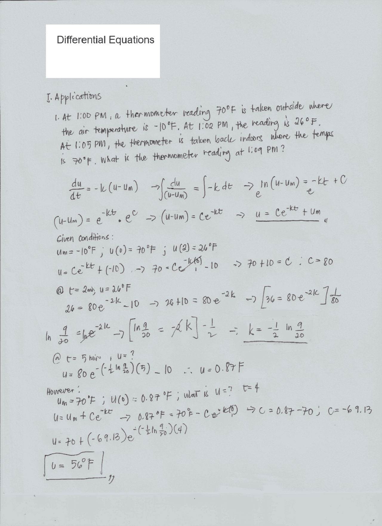 Differential Equations Exponential Bernoulli Docsity