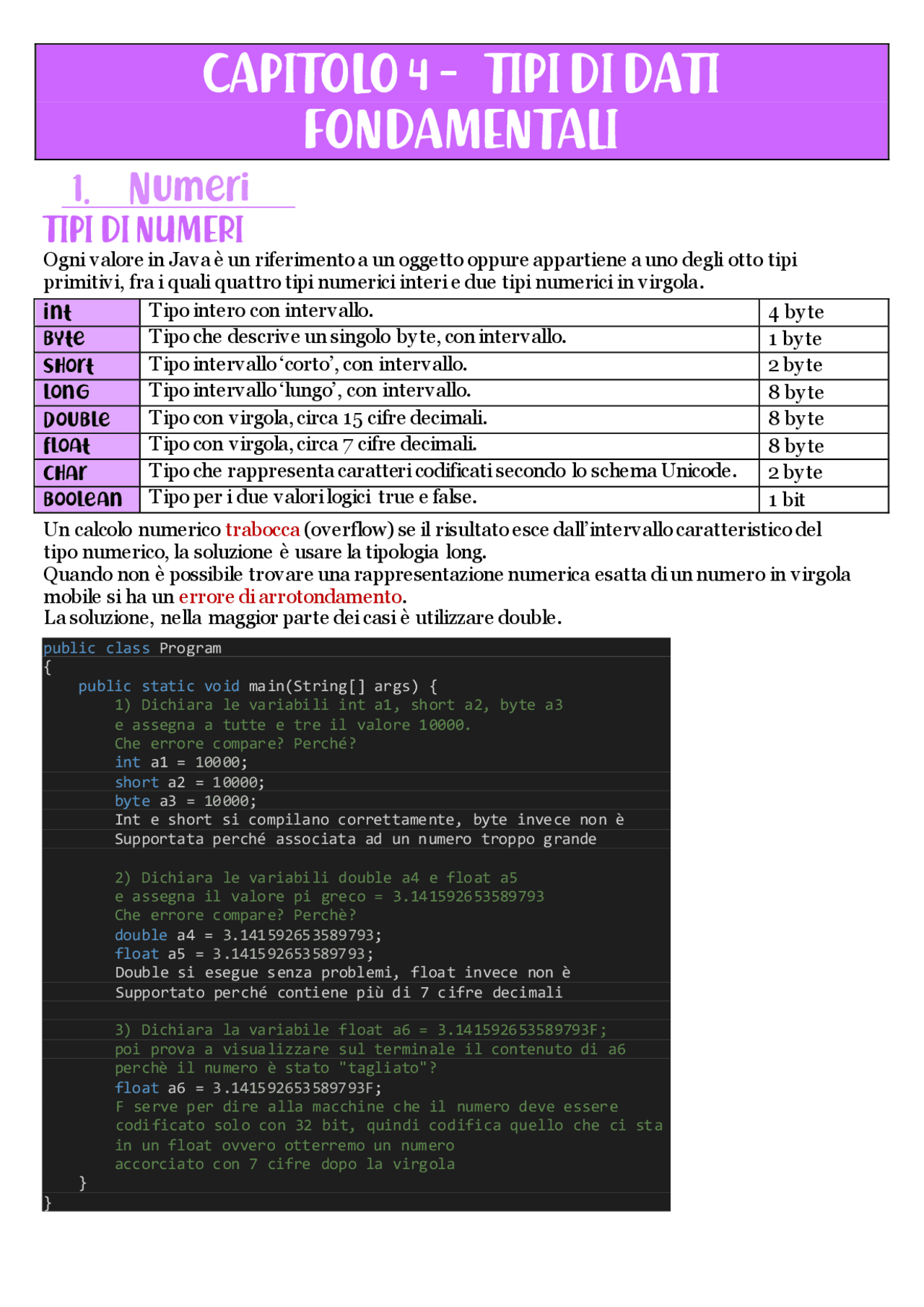 Riassunto del Capitolo 4 del libro Concetti di informatica e fondamenti ...