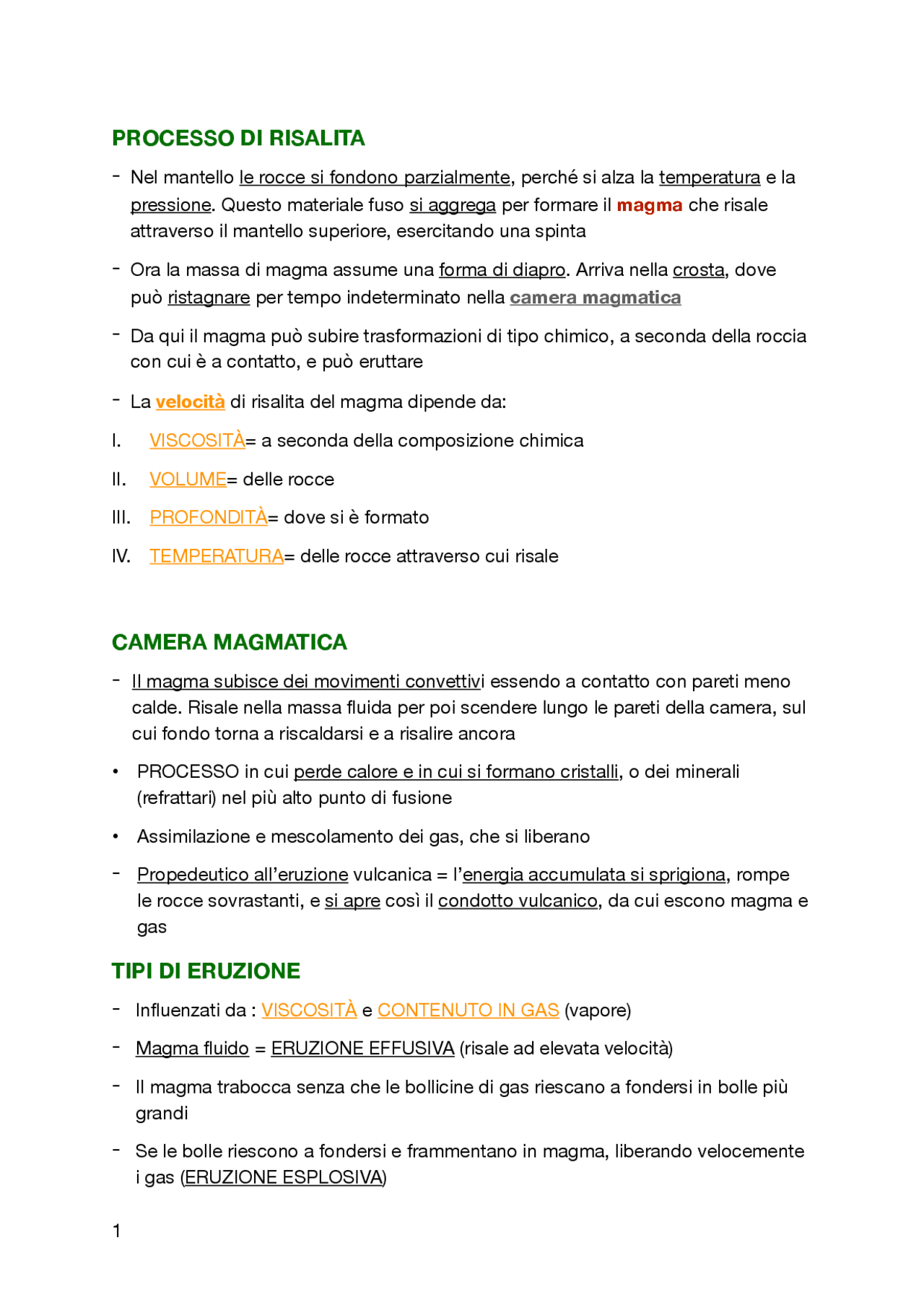 Riassunto Programma Scienze Docsity