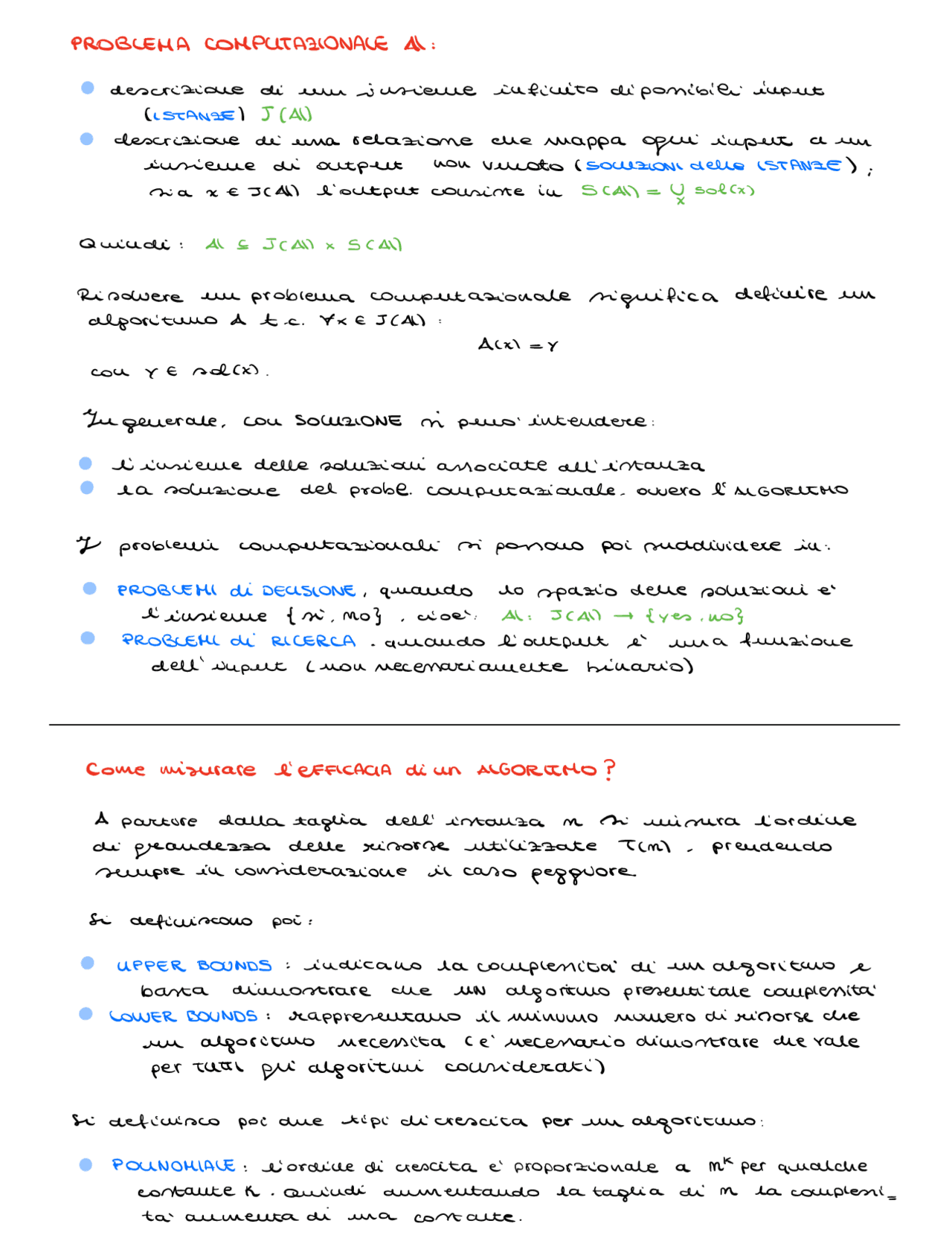 Regole Complessità Algoritmi Docsity