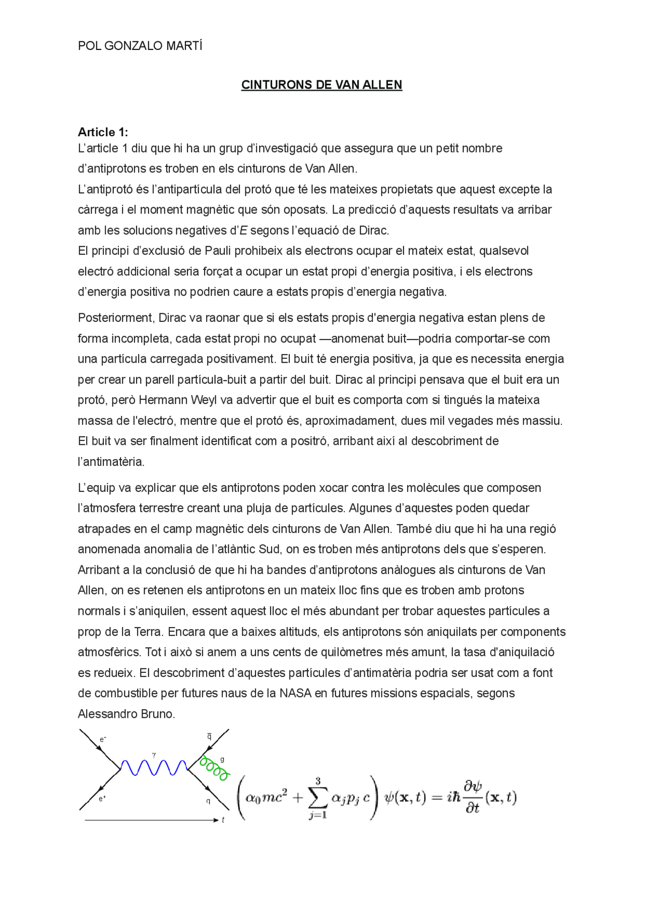 Cinturones de Van Allen - Docsity