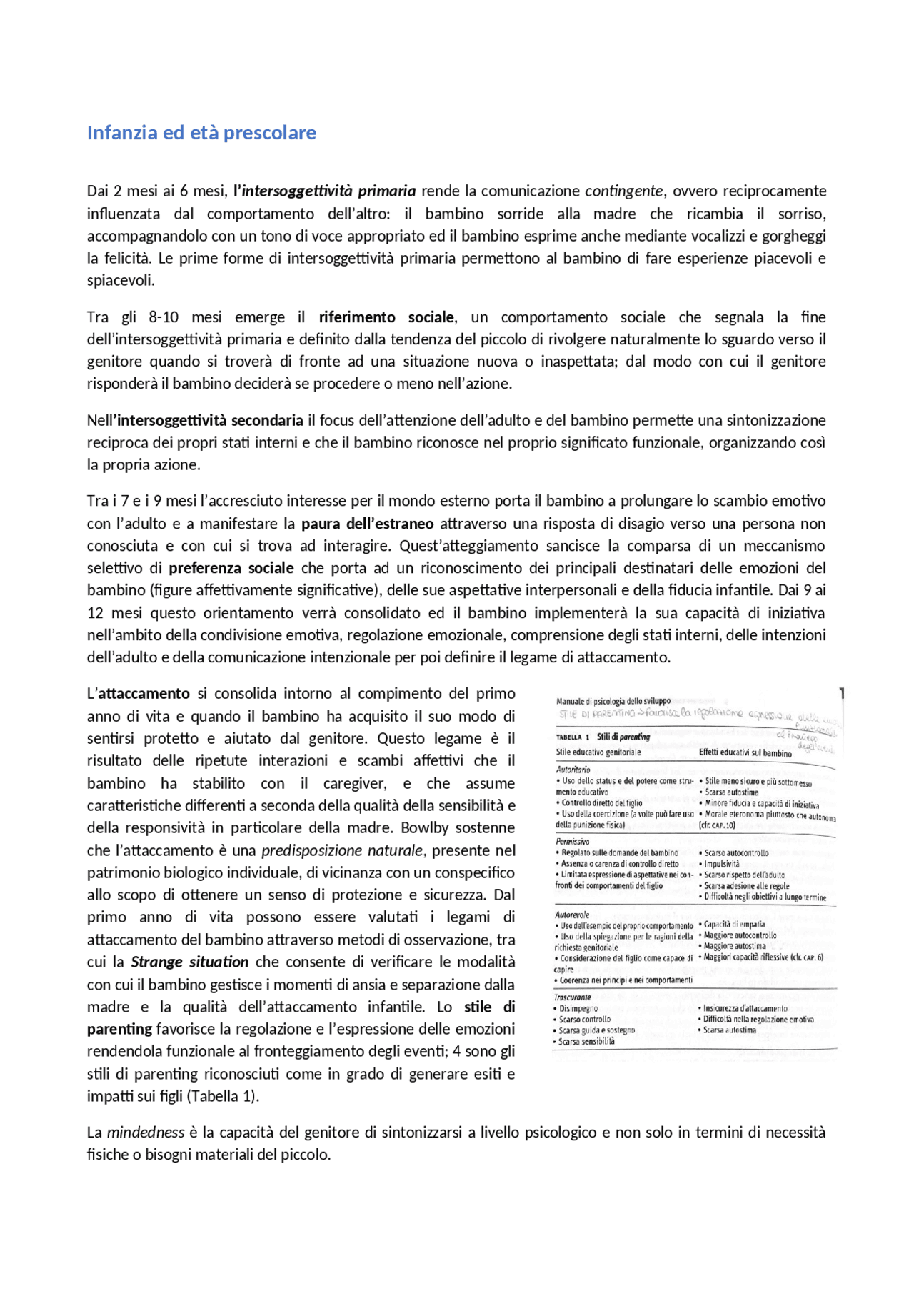 Lo Sviluppo Sociale Ed Emotivo Docsity