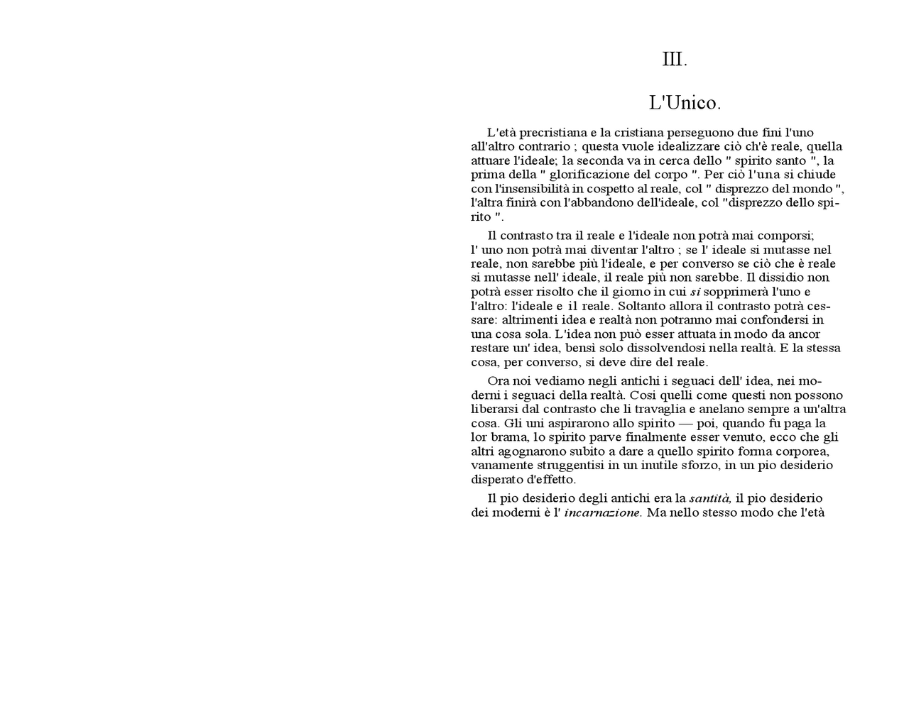 Testo Di Max Stirner Lunico Docsity