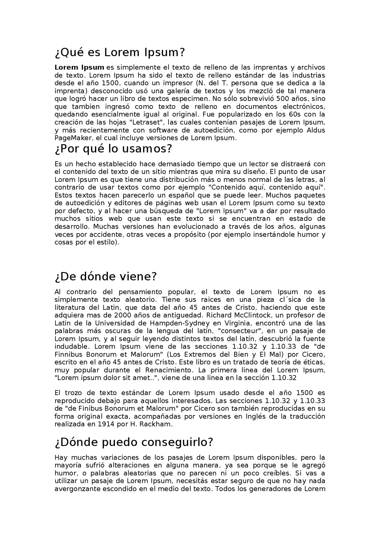 Qué es el lorep ipsum y toda su trascendencia en los años de los años ...