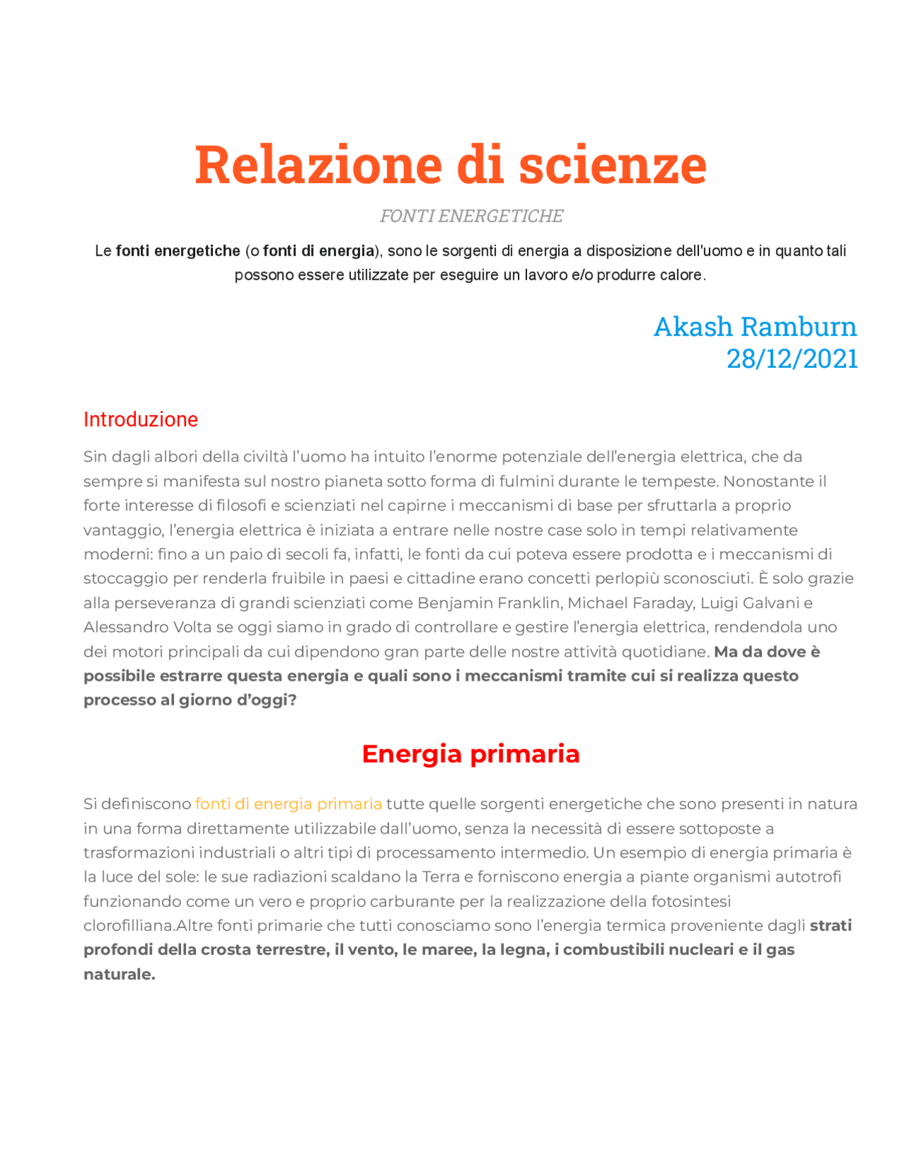 Relazione Di Scienze Docsity