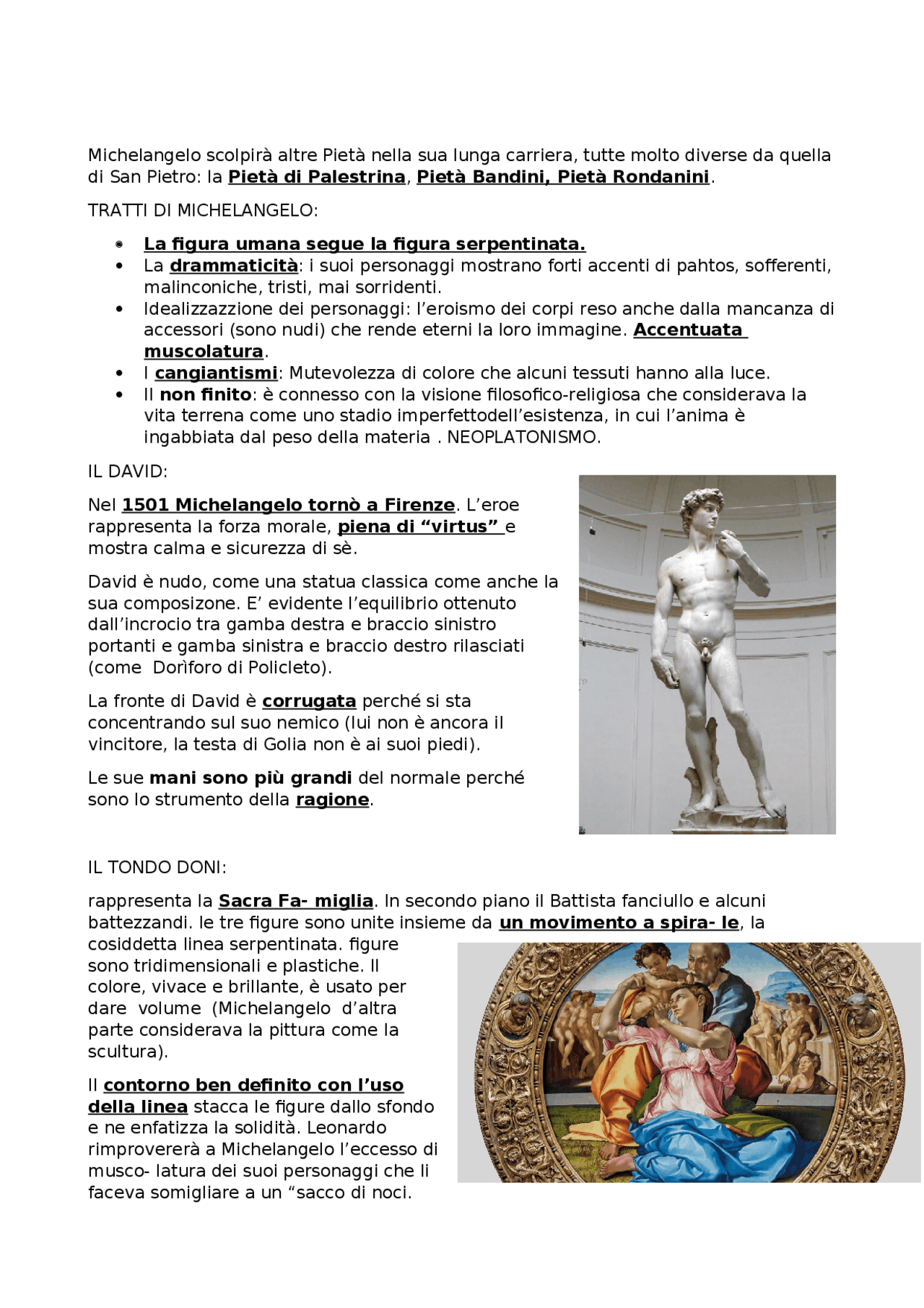 Raffaele Sanzio Opere Con Immagini Docsity