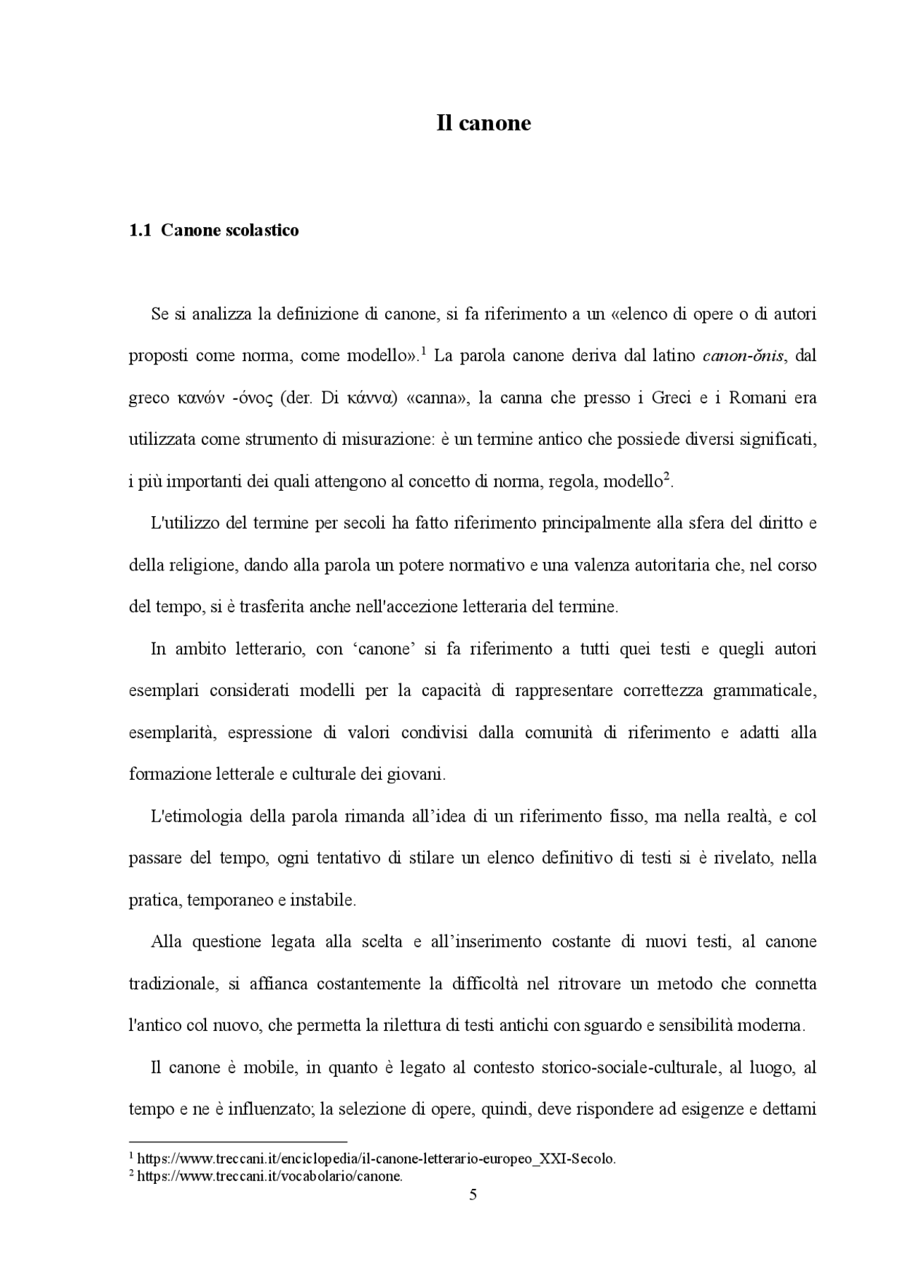 Il Canone Riassunto Dettagliato Docsity