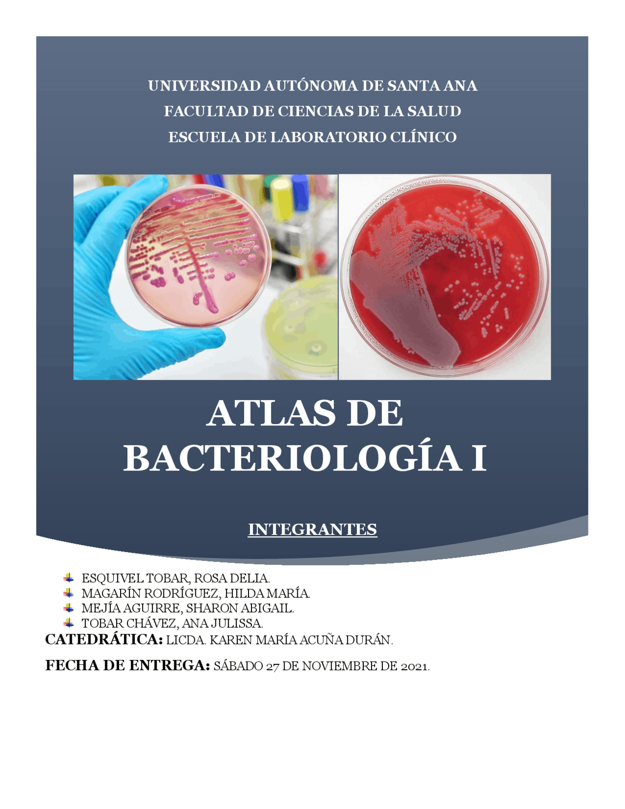 Atlas de Bacteriología I - Docsity