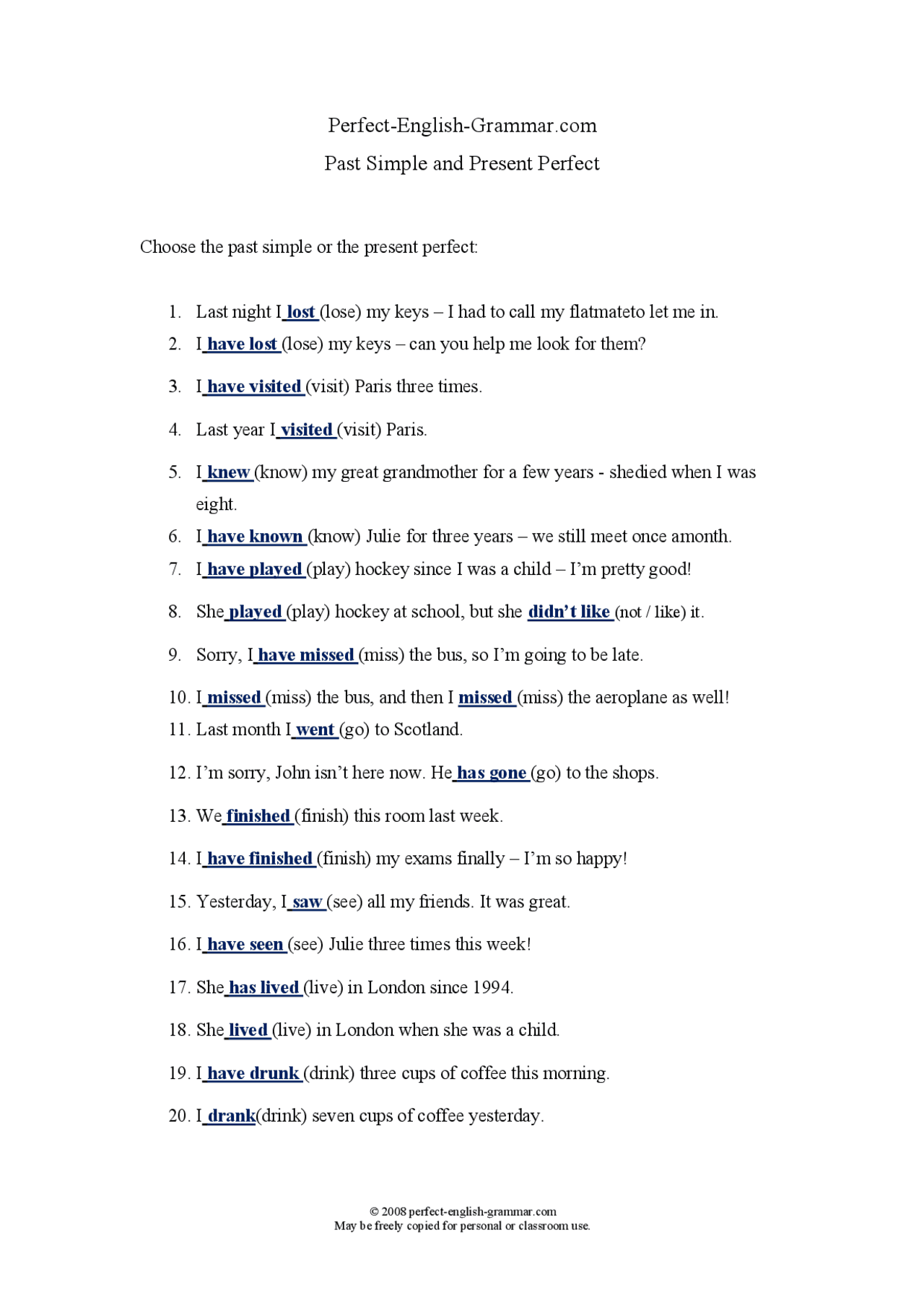 Present_perfect_or_past_simple.pdf - Docsity