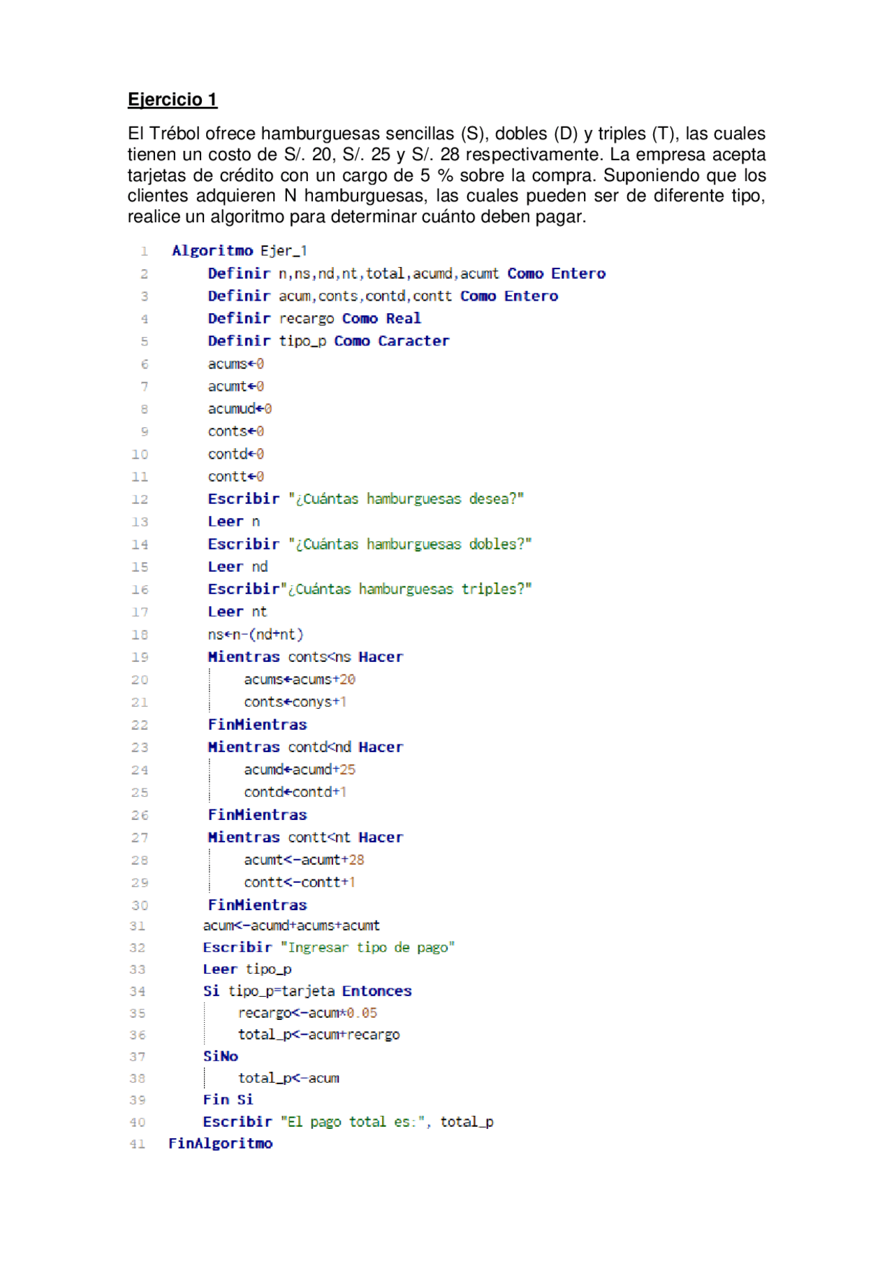 S15.s1 - Resolver ejercicios - Docsity