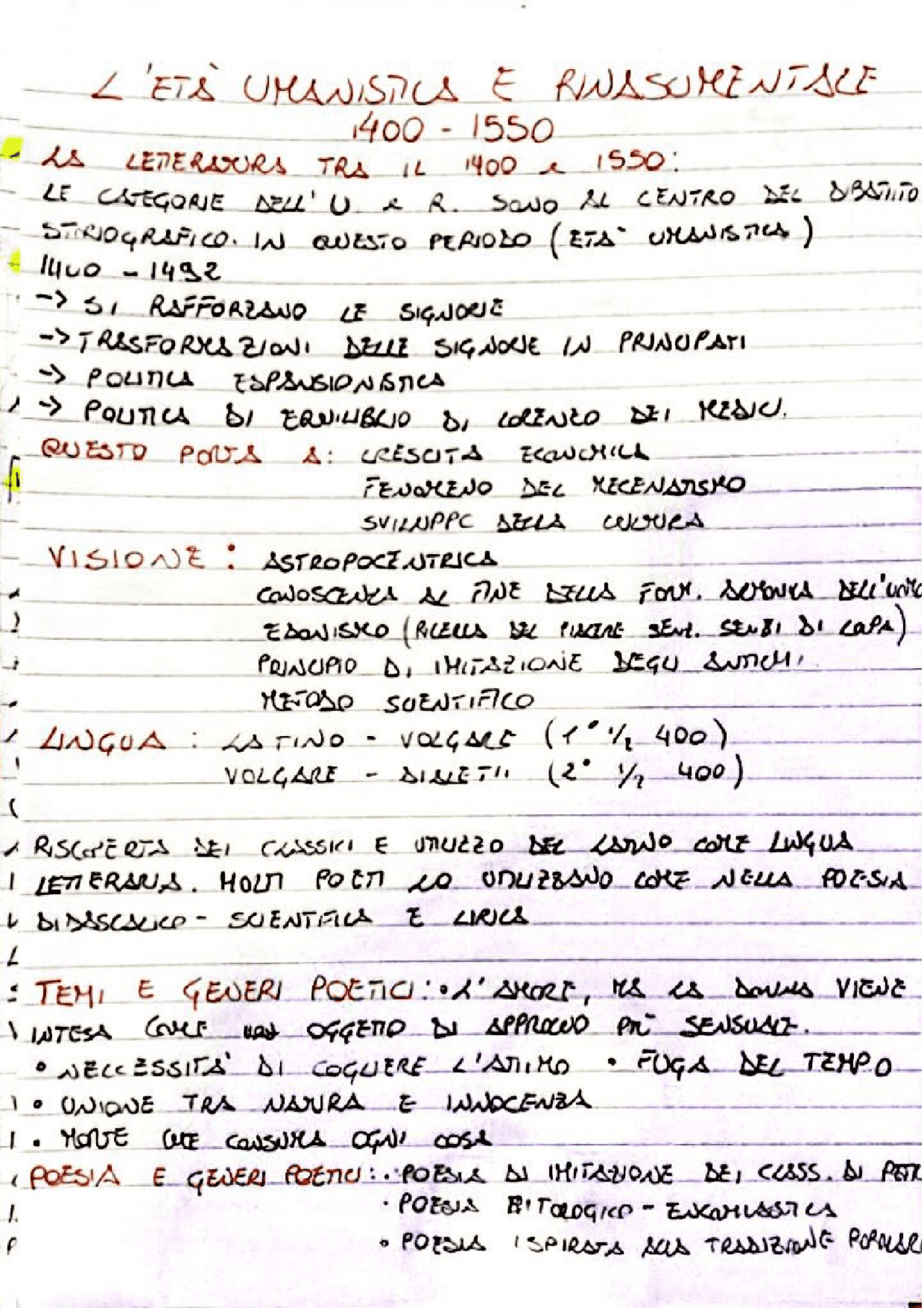 Tasso E Ariosto Con Contesto Storico Docsity