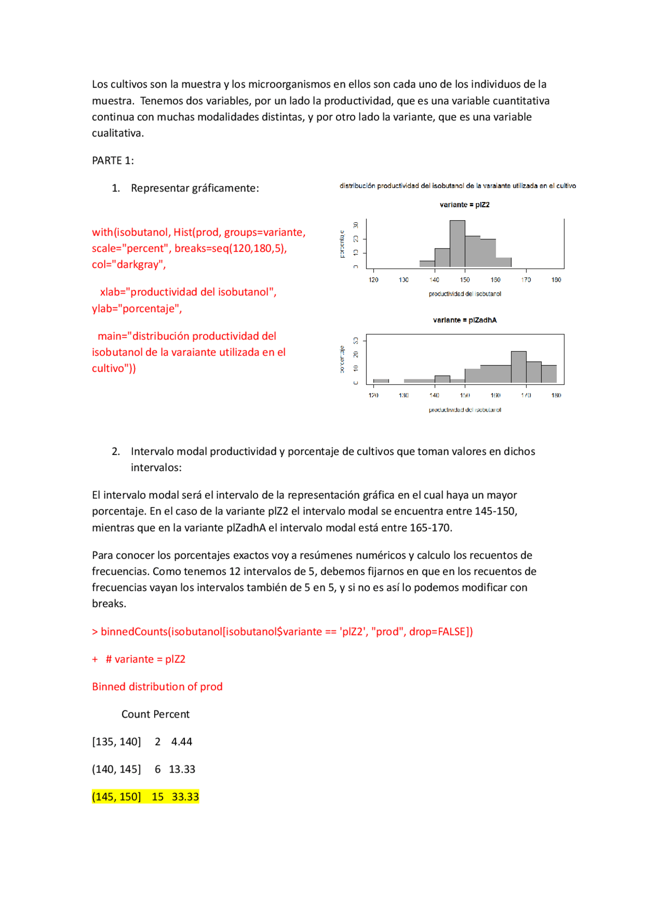 Apuntes Y Ejercicios De Estadística De Primero De Biotecnología Docsity